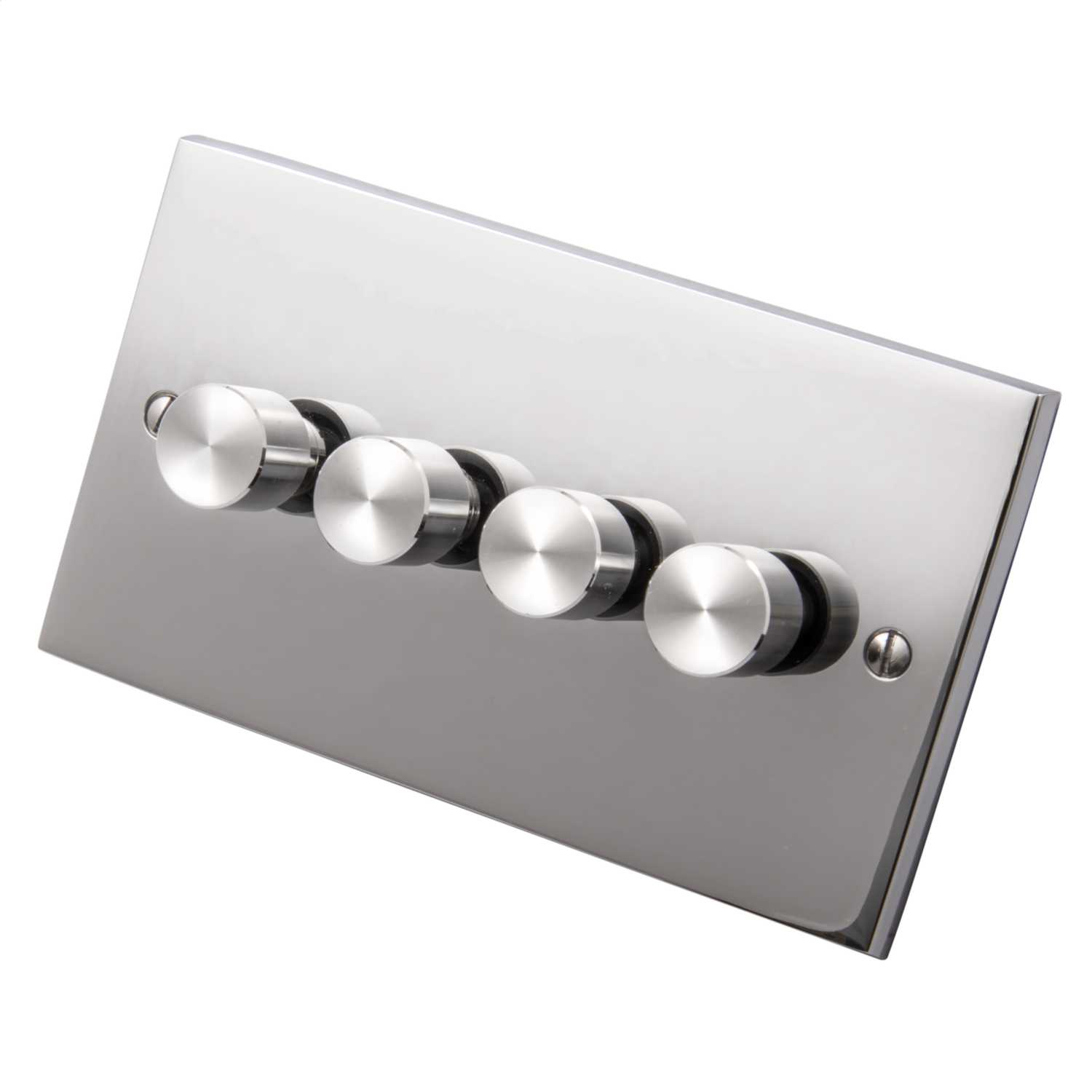 Heritage 400W 4 Gang 2 Way Dimmer Polished Chrome (CR974/400) | CEF