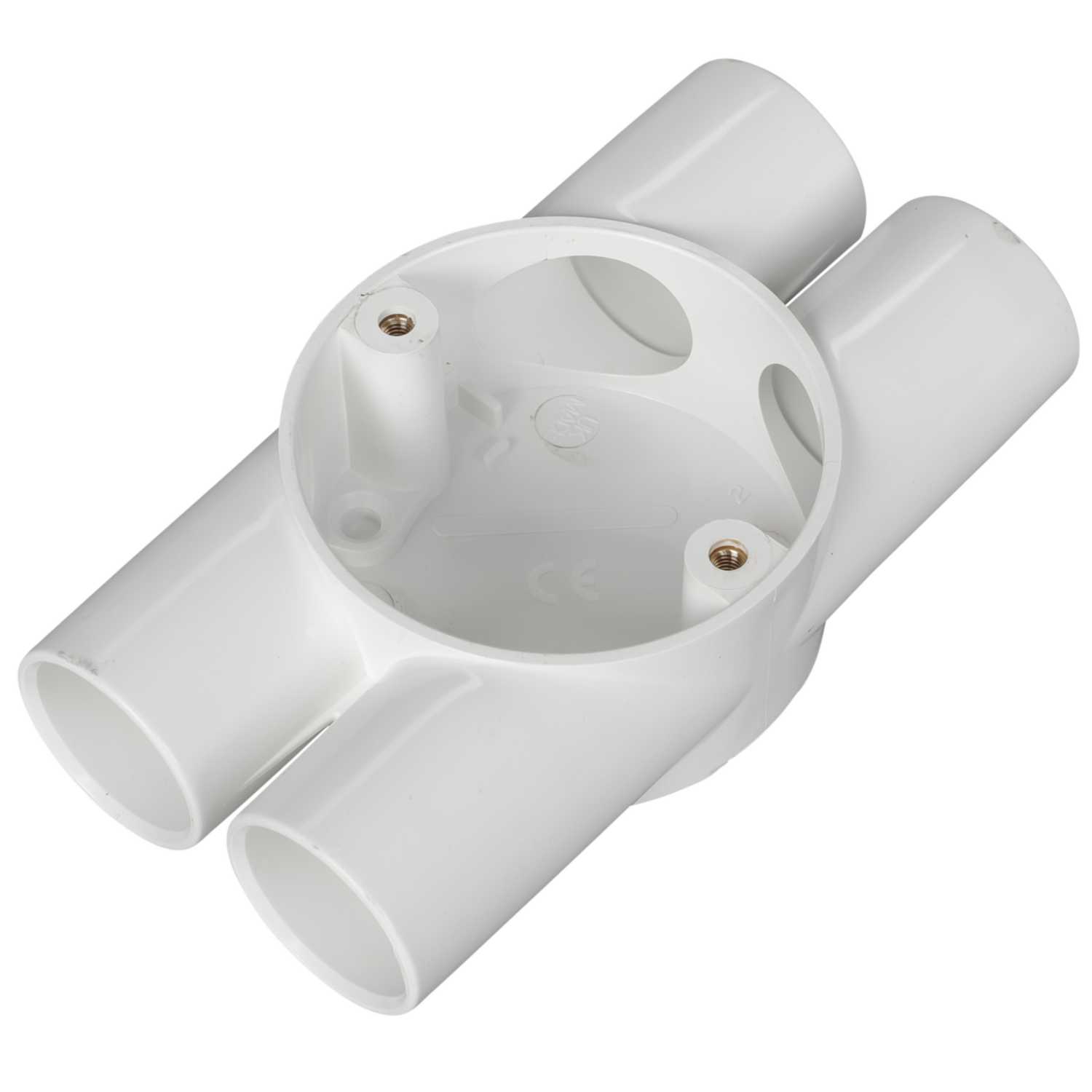 Marshall Tufflex 25mm PVC Conduit H Box White (Sold in 1's) (3MRB15WH ...