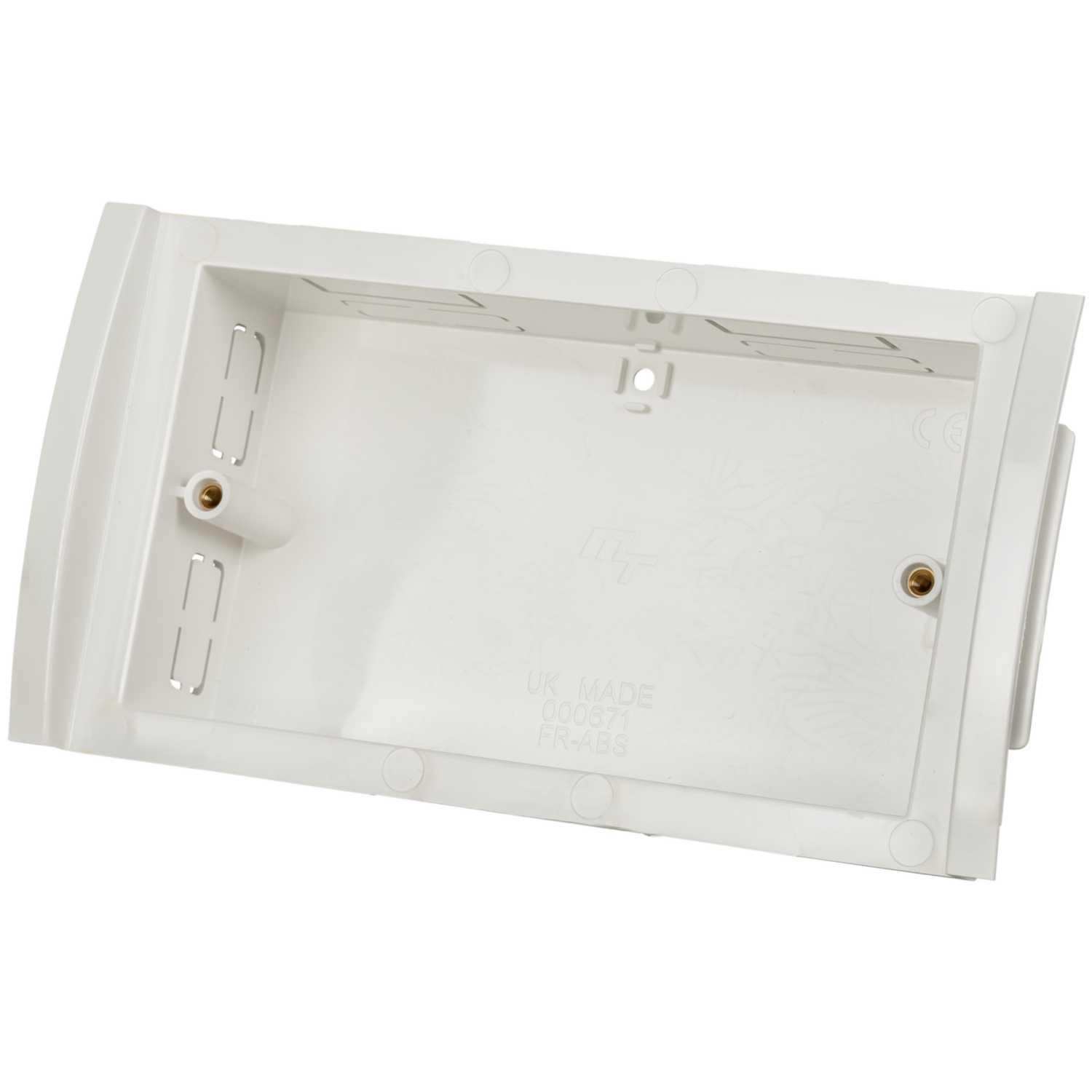 Marshall Tufflex 2 Gang 30mm Outlet Box White for Odyssey Trunking ...