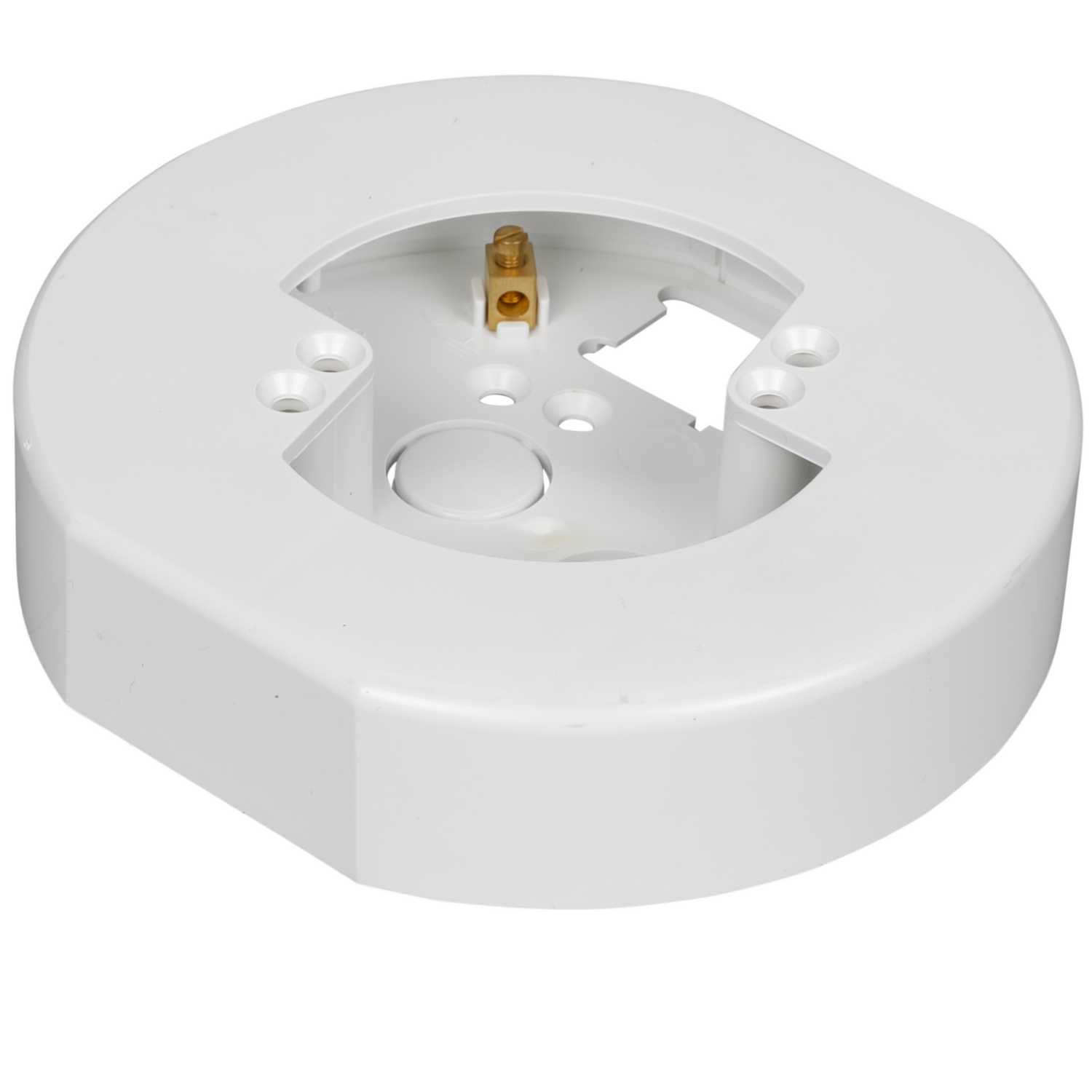 Marshall Tufflex Circular Box with Mini Trunking Entry White (Sold in 1 ...