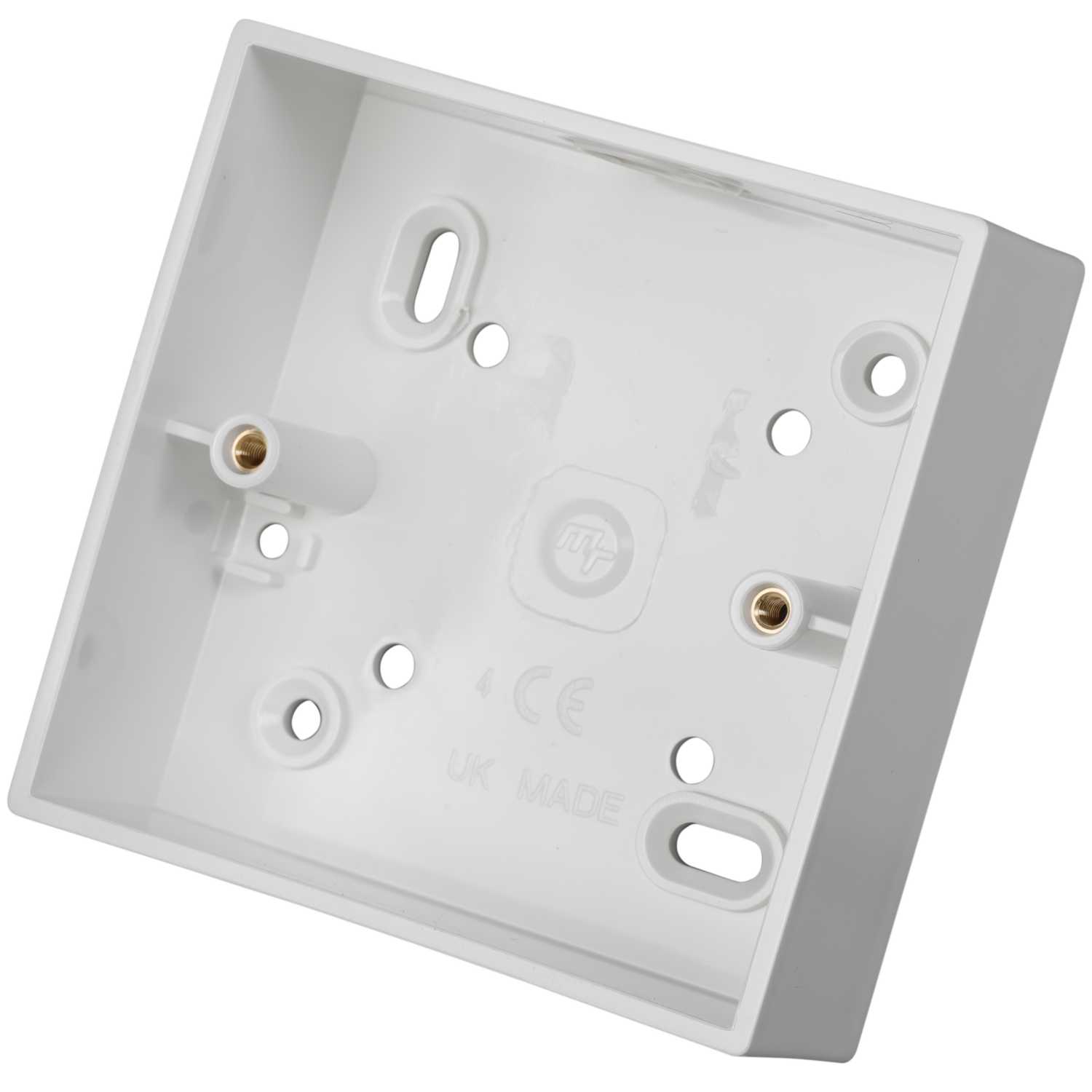 Marshall Tufflex 1 Gang 32mm PVC Surface Box Square Corners with 20mm ... Marshall Tufflex 1 Gang 32mm PVC Surface Box Square Corners with 20mm ...