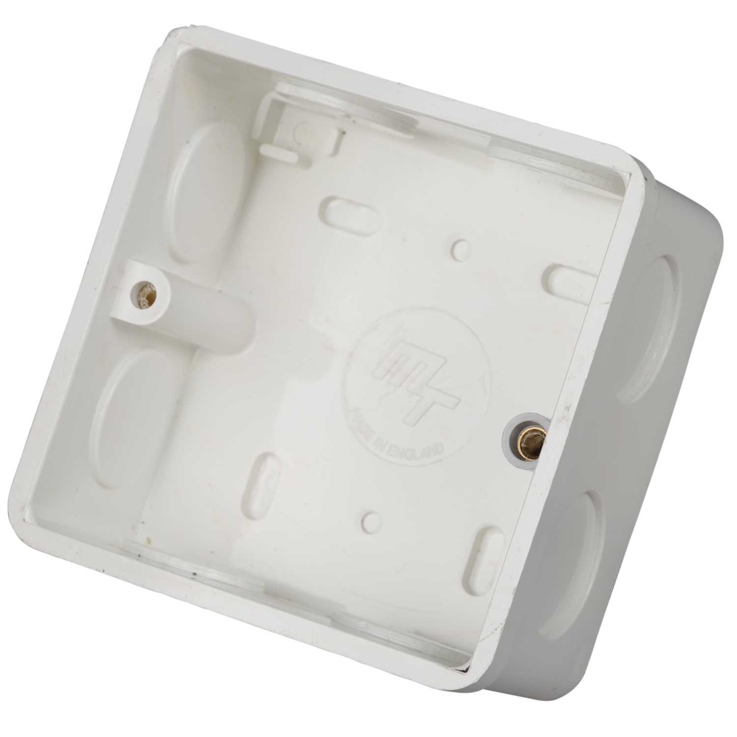 Marshall Tufflex 1 Gang 35mm PVC Flush Box Round Corners with 20mm ...