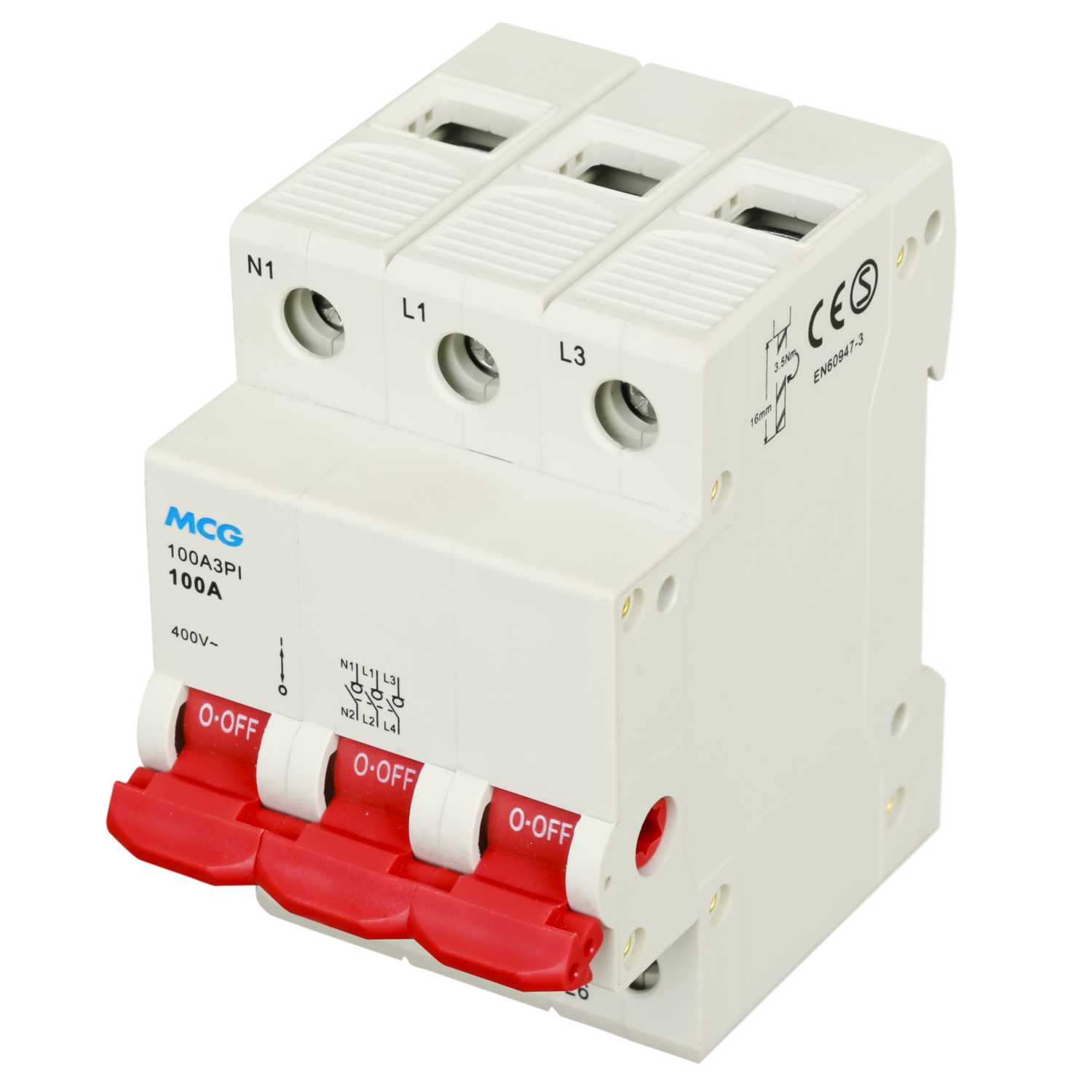 MCG 100A TP Incoming Isolator (100A3PI) | CEF