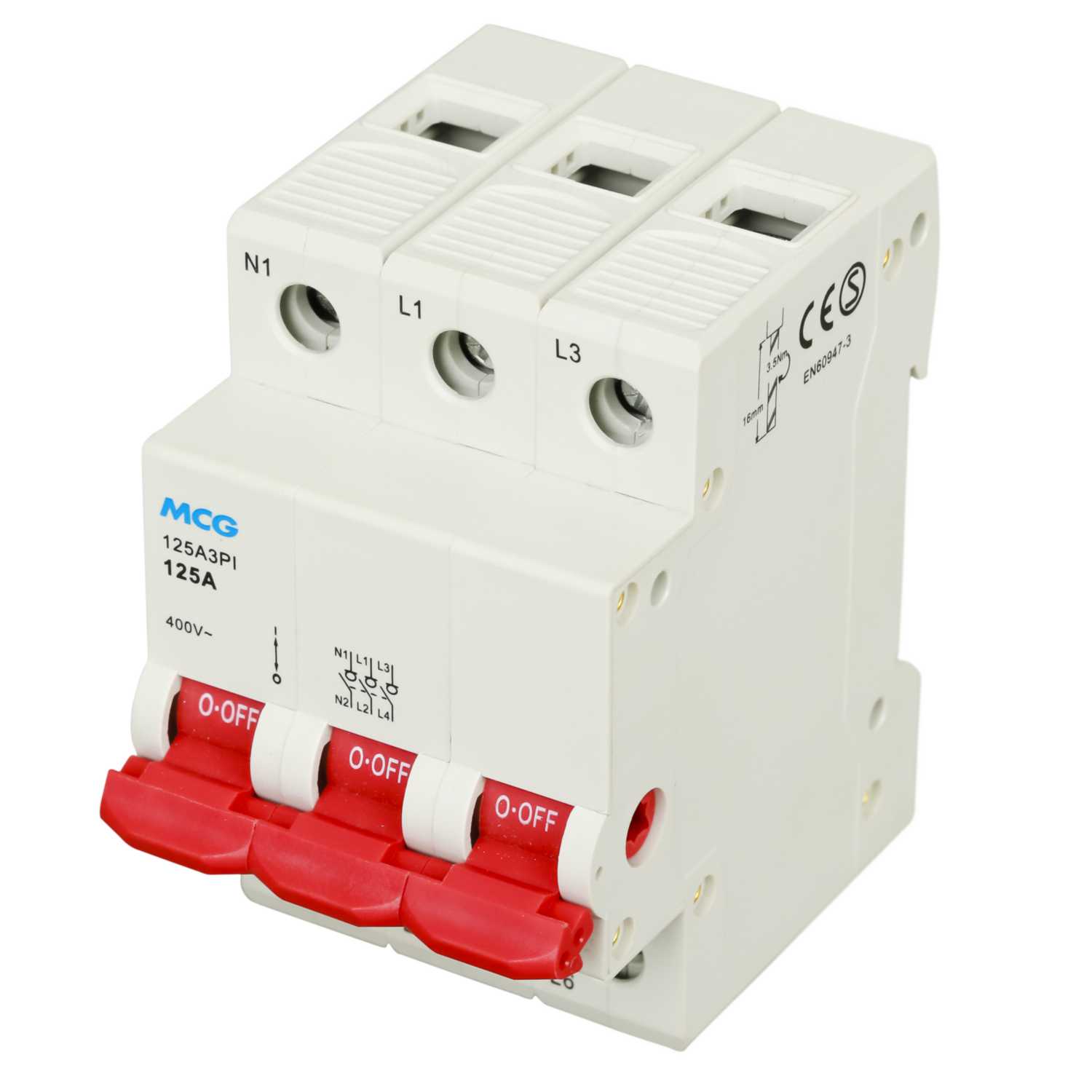 MCG 125A TP Incoming Isolator (125A3PI) | CEF