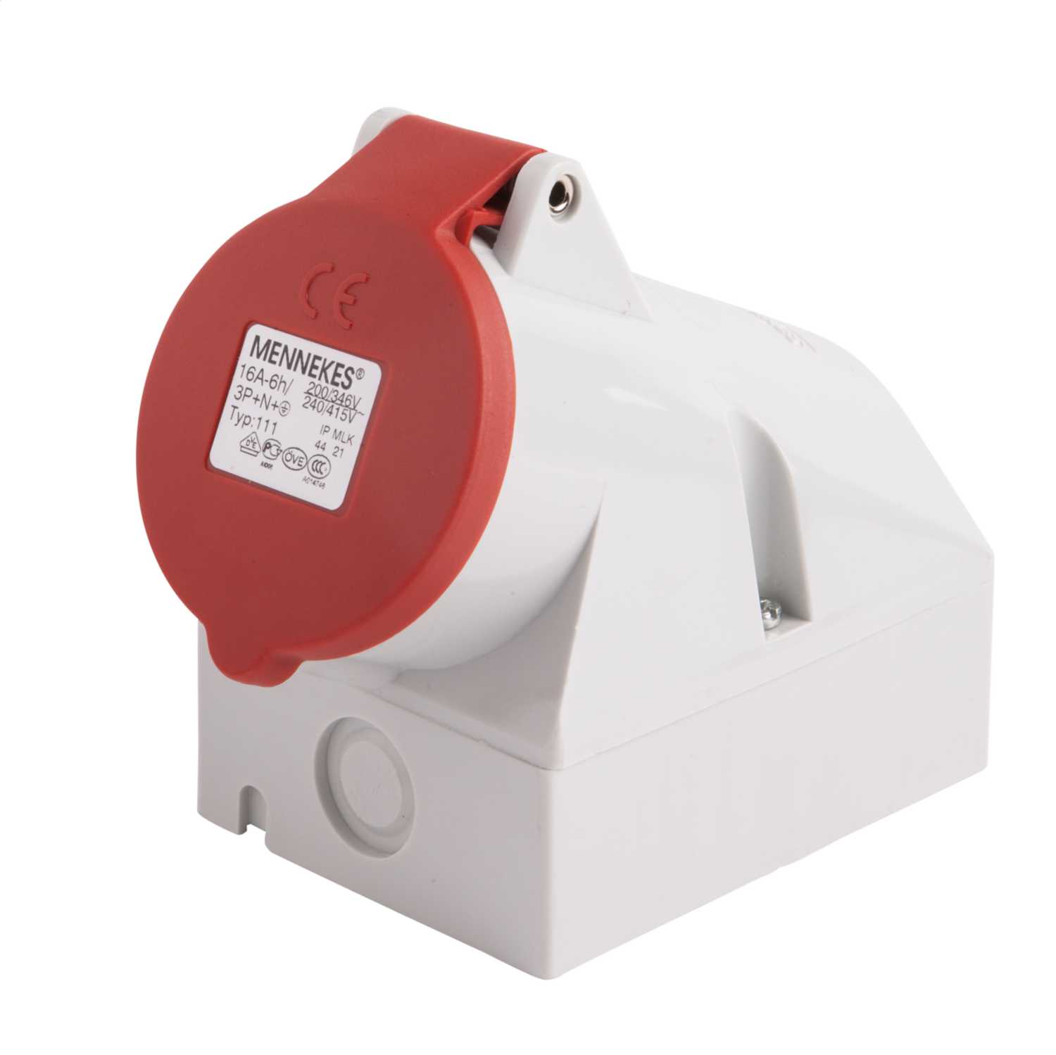 Mennekes 16A 3P+N+E 400V Wall Mounted Socket IP44 (111) | CEF