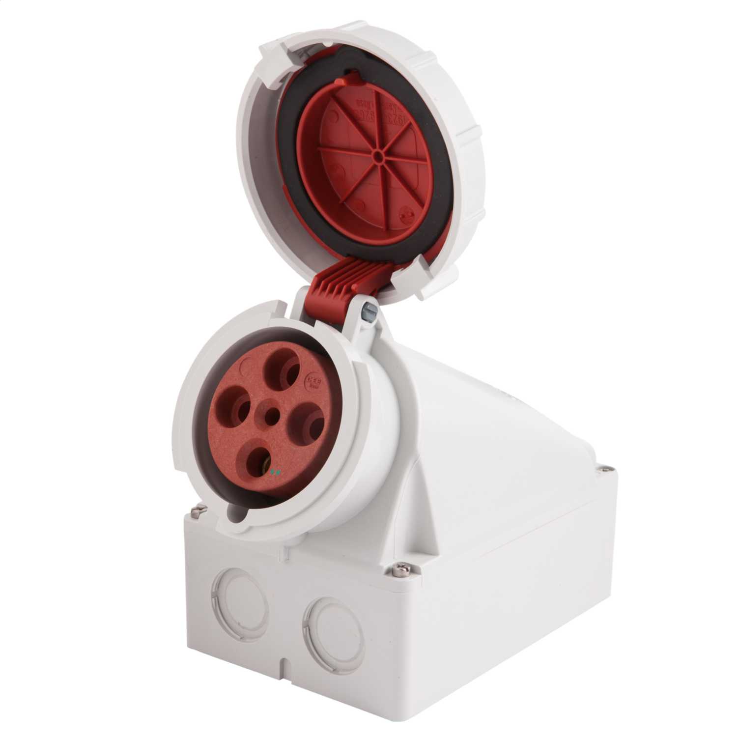 Mennekes 63A 3P+E 400V Wall Mounted Socket IP67 (132PA) | CEF