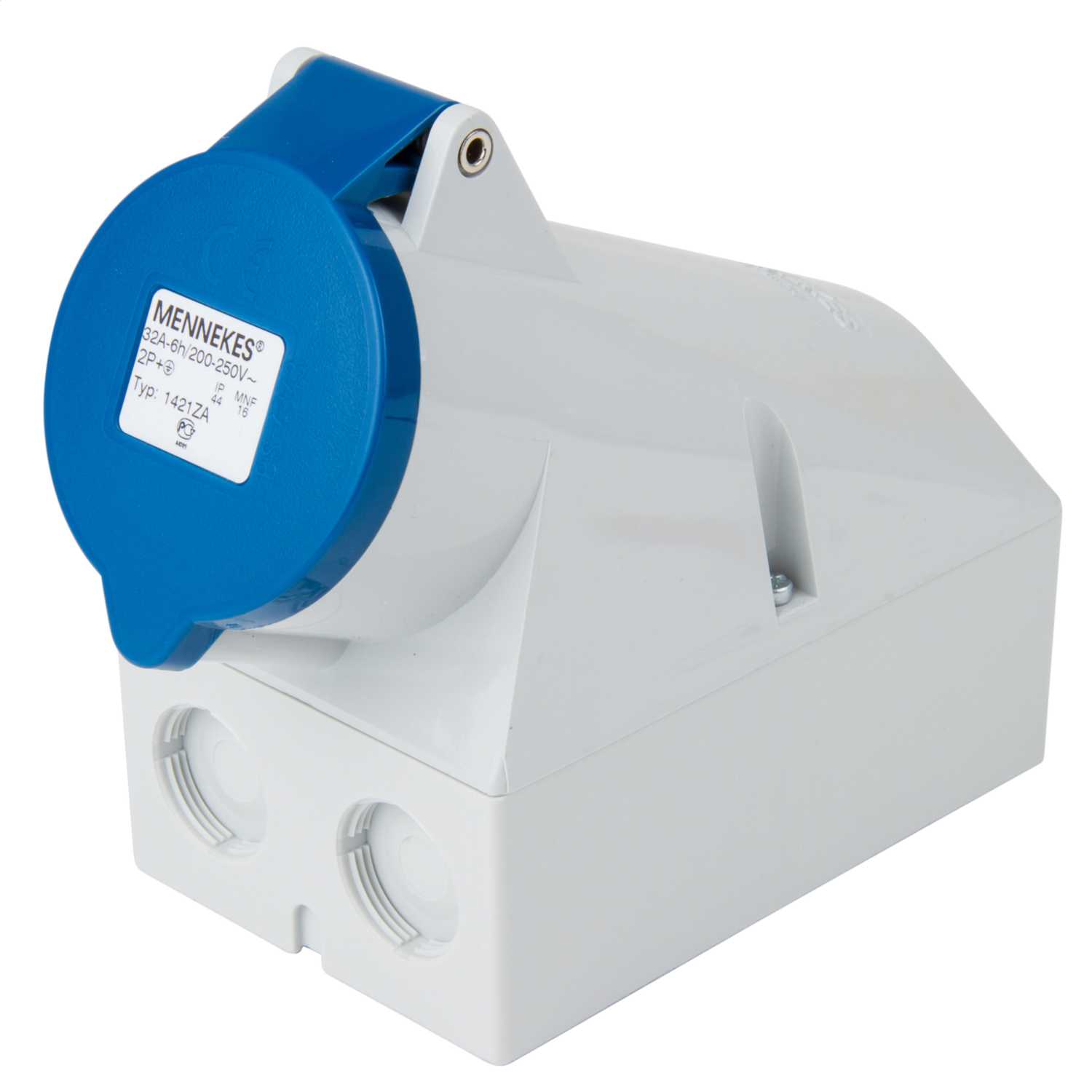 Mennekes 32A 2P+E 230V Wall Mounted Socket IP44 (1421ZA) | CEF