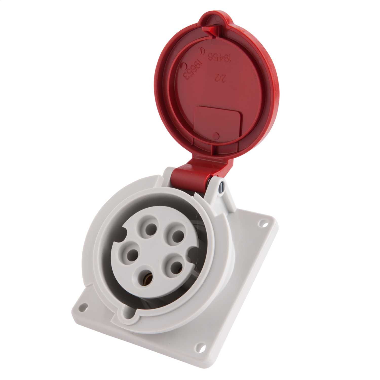 Mennekes 32A 3P+N+E 400V Angled Panel Mounted Socket IP44 (1500) | CEF