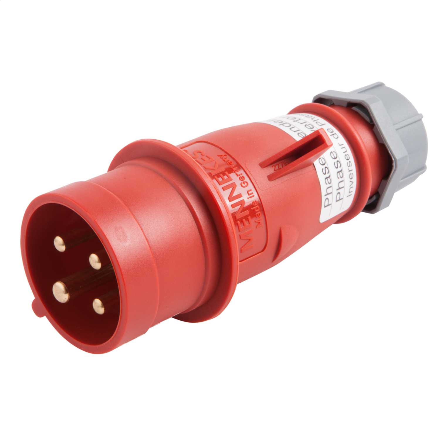 Mennekes 16A 3P+E 400V Phase Inverter Plug IP44 (339) | CEF