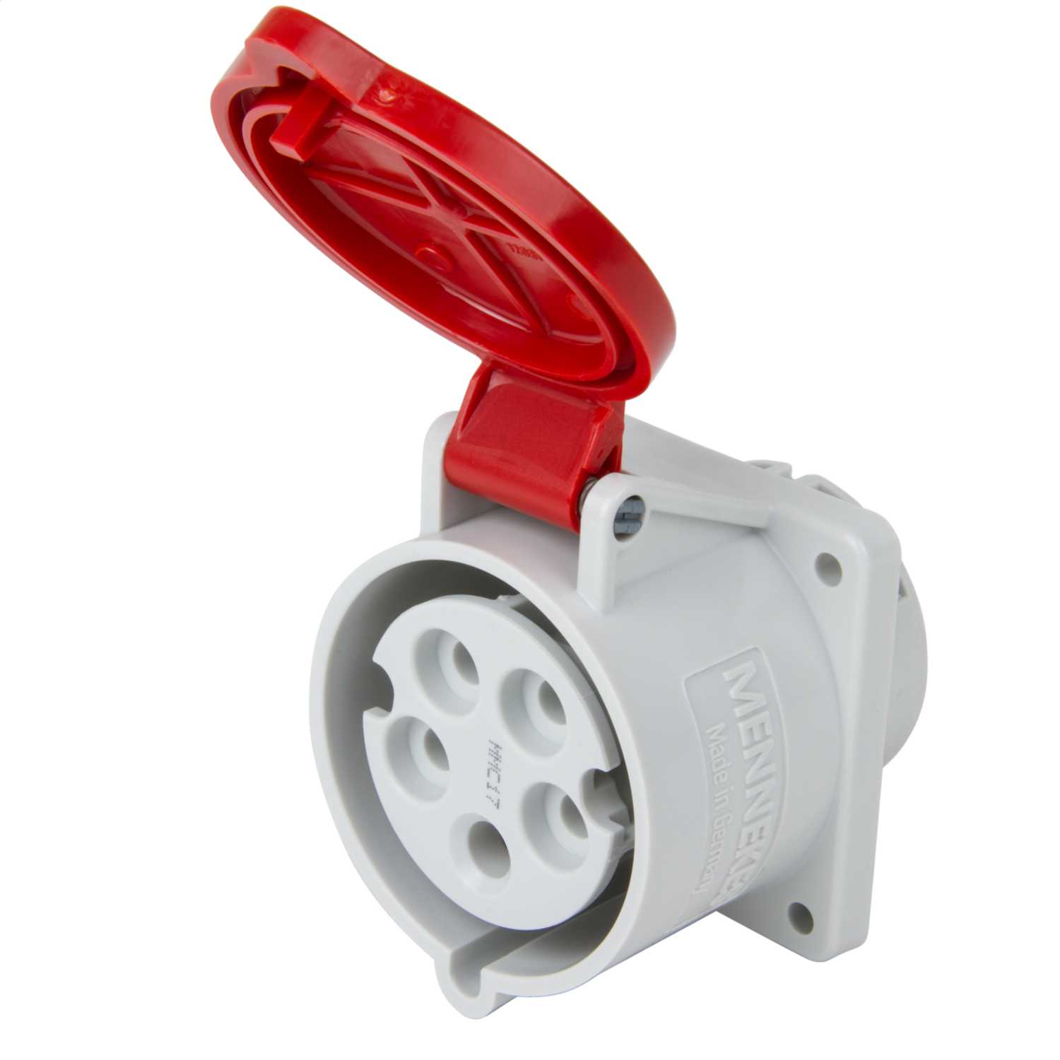 Mennekes 32A 3P+N+E 400V Panel Mounted Socket IP44 (3451) | CEF