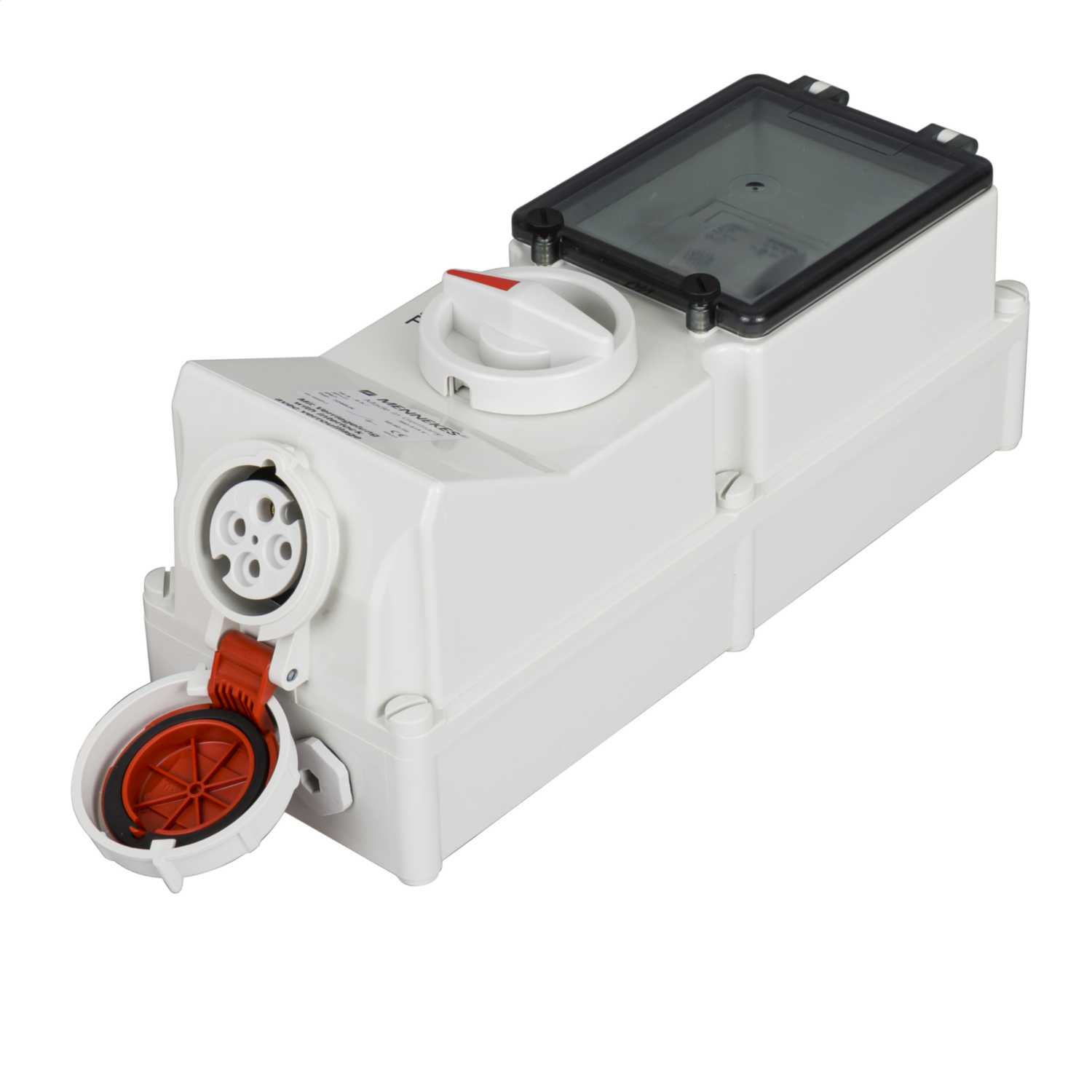 Mennekes 16A 3P+ E 415V Interlocked Switched RCD Protected Socket IP67 ...