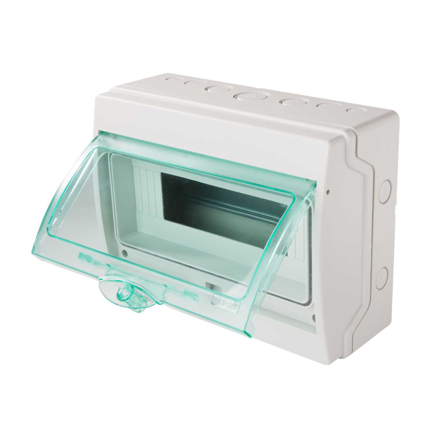 Schneider Merlin 12 Module Insulated IP65 Enclosure Grey / Green (13444 ...