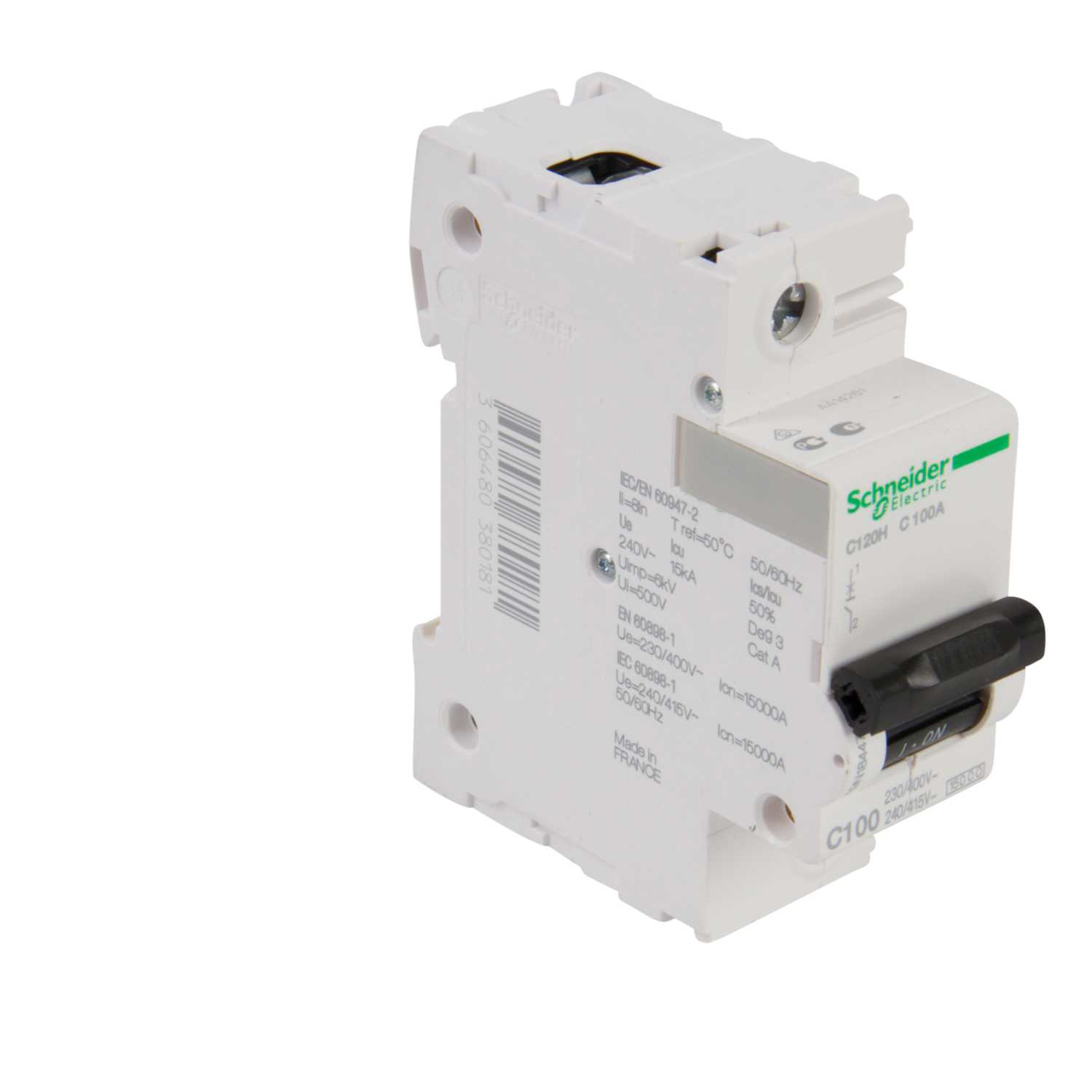 Schneider Acti9 100A Single Pole 15kA C Curve MCB (A9N18447) | CEF