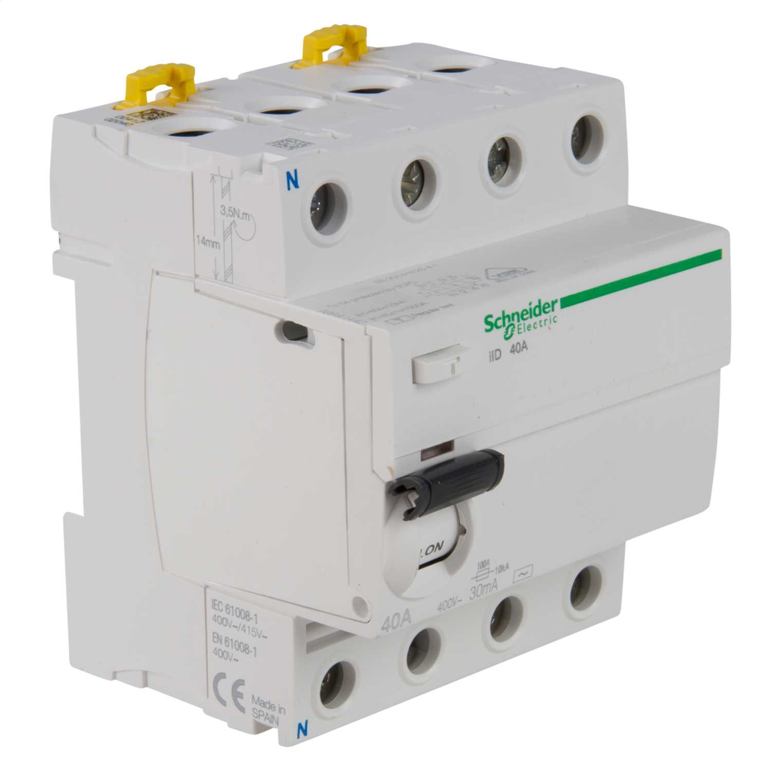Schneider Acti9 40A 4 Pole 30mA Type AC RCD (A9R41440) | CEF