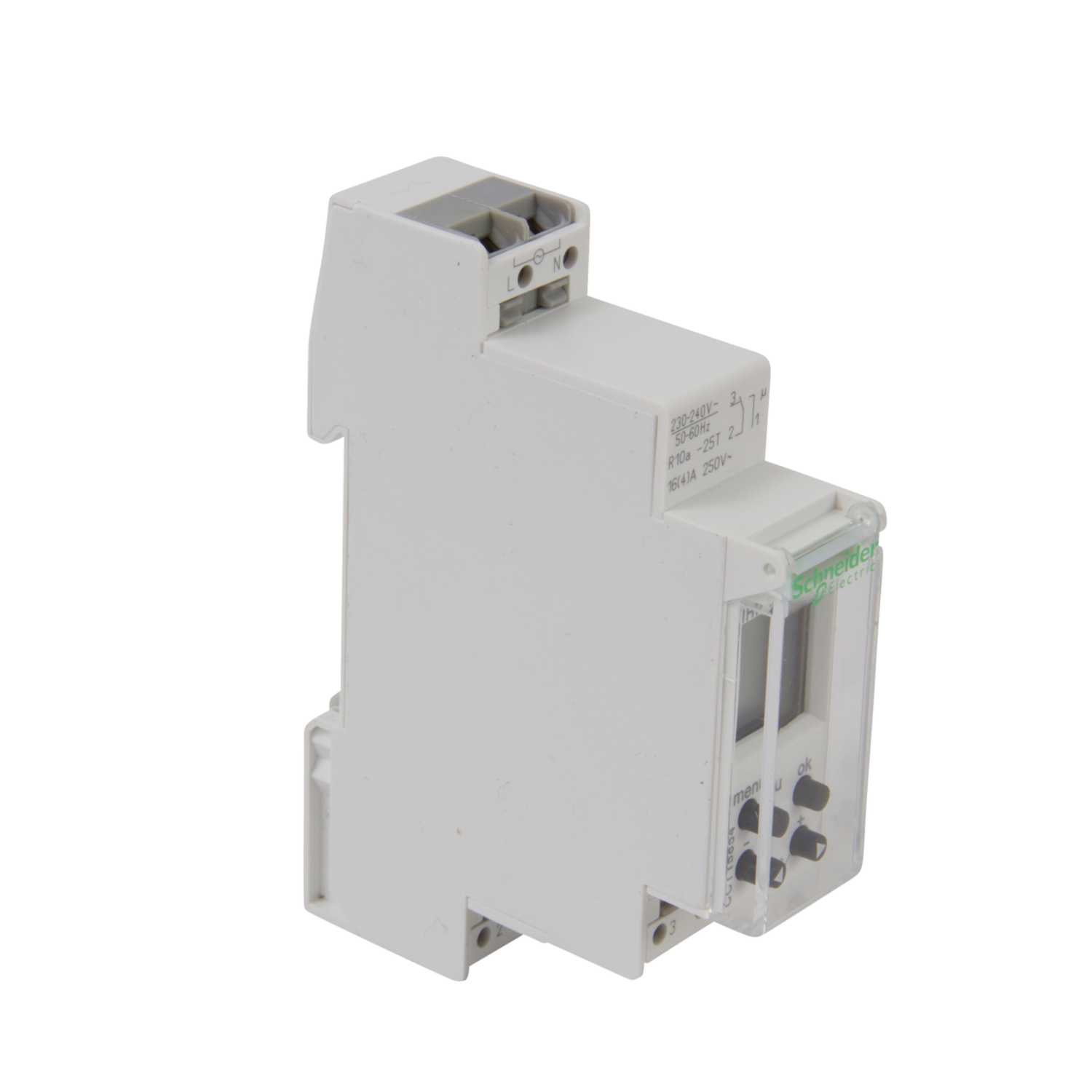 Schneider Acti9 230V AC 16A 24 Hour Digital Time Switch Grey (CCT15854 ...