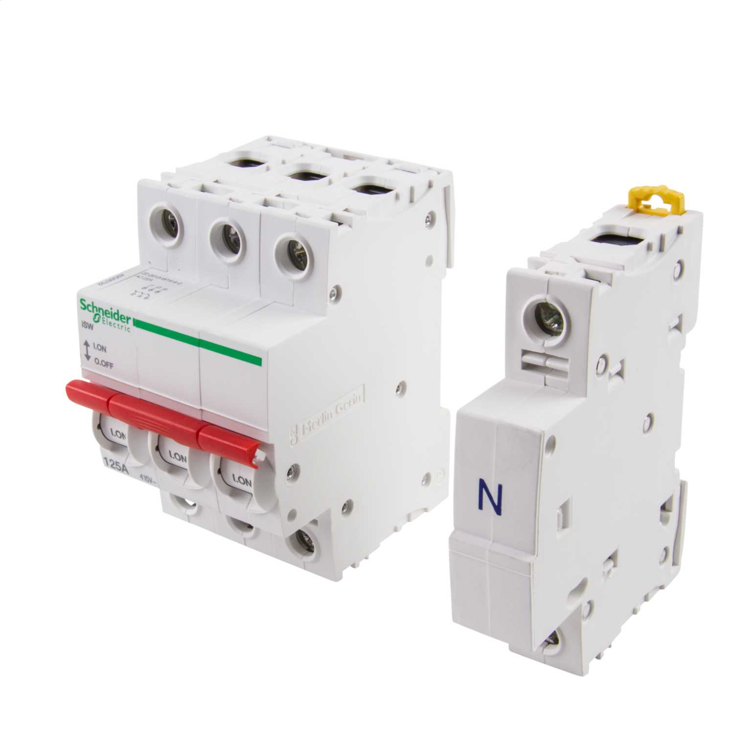 Schneider Merlin Acti9 Isobar 125A TP+N Isolator Switch Disconnector ...