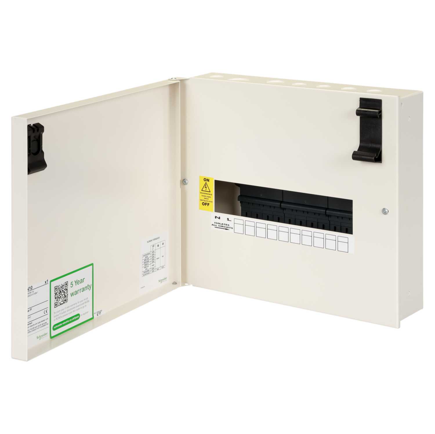 Schneider Merlin Acti9 Isobar P 10 Way 125A SP+N Type A Metalclad ...