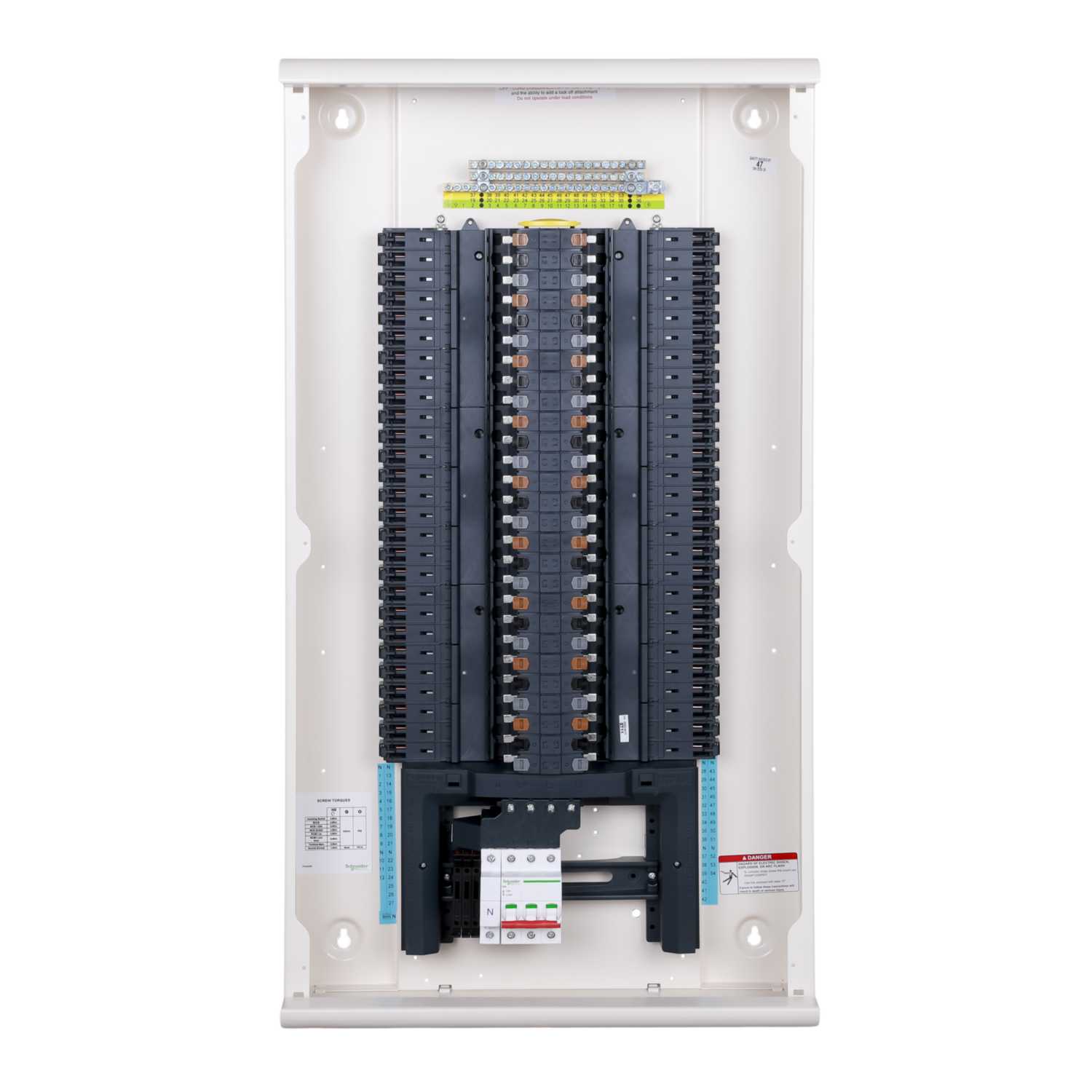 Schneider Merlin Acti9 Isobar P 18 Way 125A TP+N Type B Meter Ready Metalclad Distribution Board ...