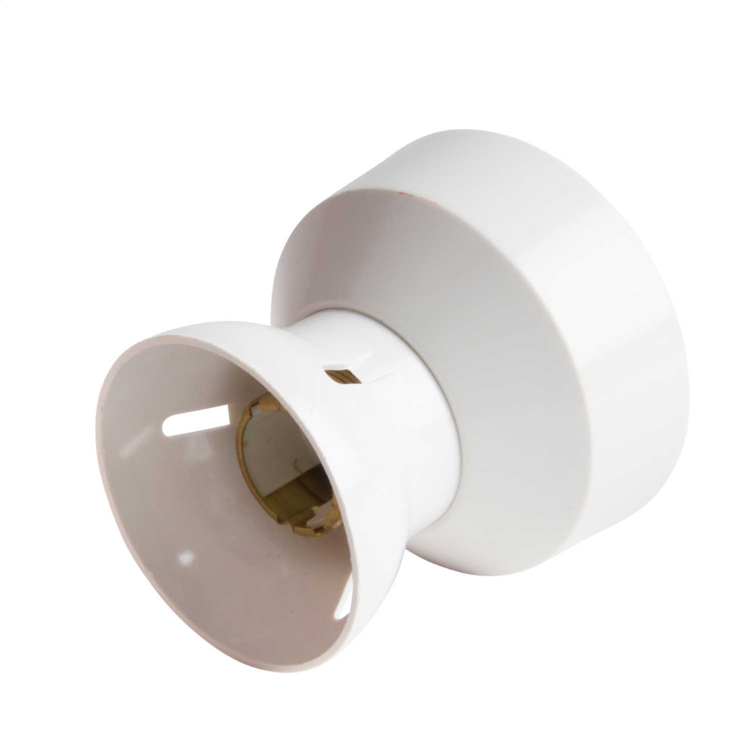 MK Logic Plus Straight Safety Batten Lampholder T2 White (1154WHI) | CEF