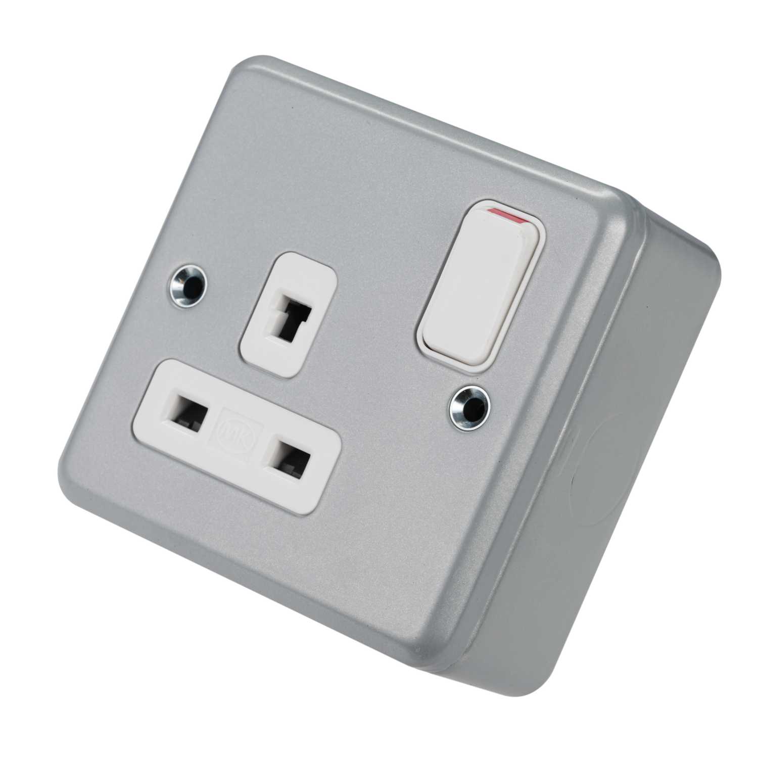 MK Metalclad Plus 13A DP 1 Gang Non Standard Socket with Clean Earth ...