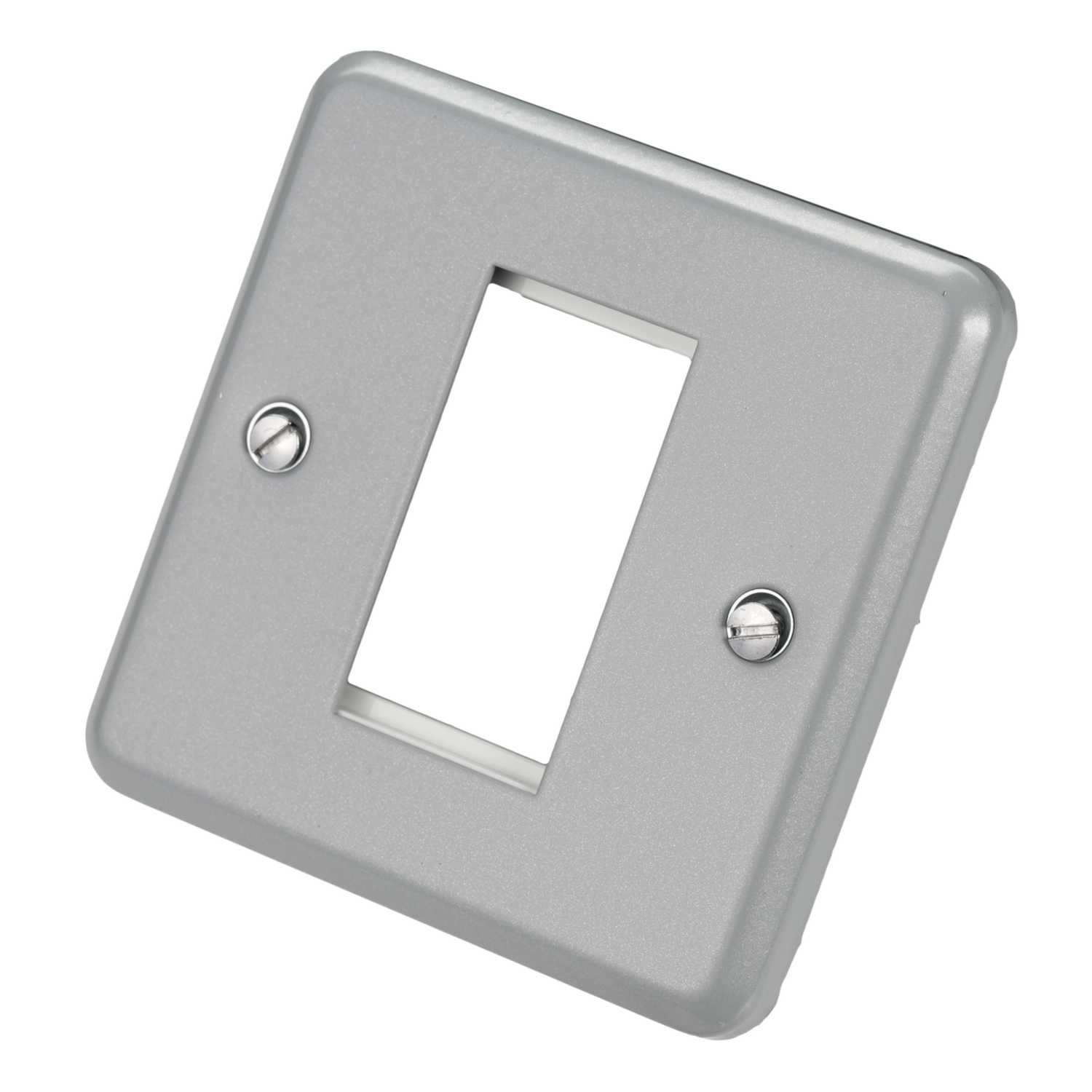 MK Metalclad Plus 1 Gang 1 Euro Module Data Front Plate Metal Clad ...