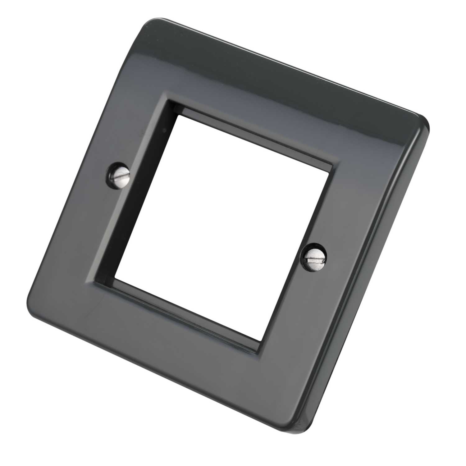 MK Logic Plus 1 Gang 2 Euro Module Front Plate Graphite (K182GRA) | CEF