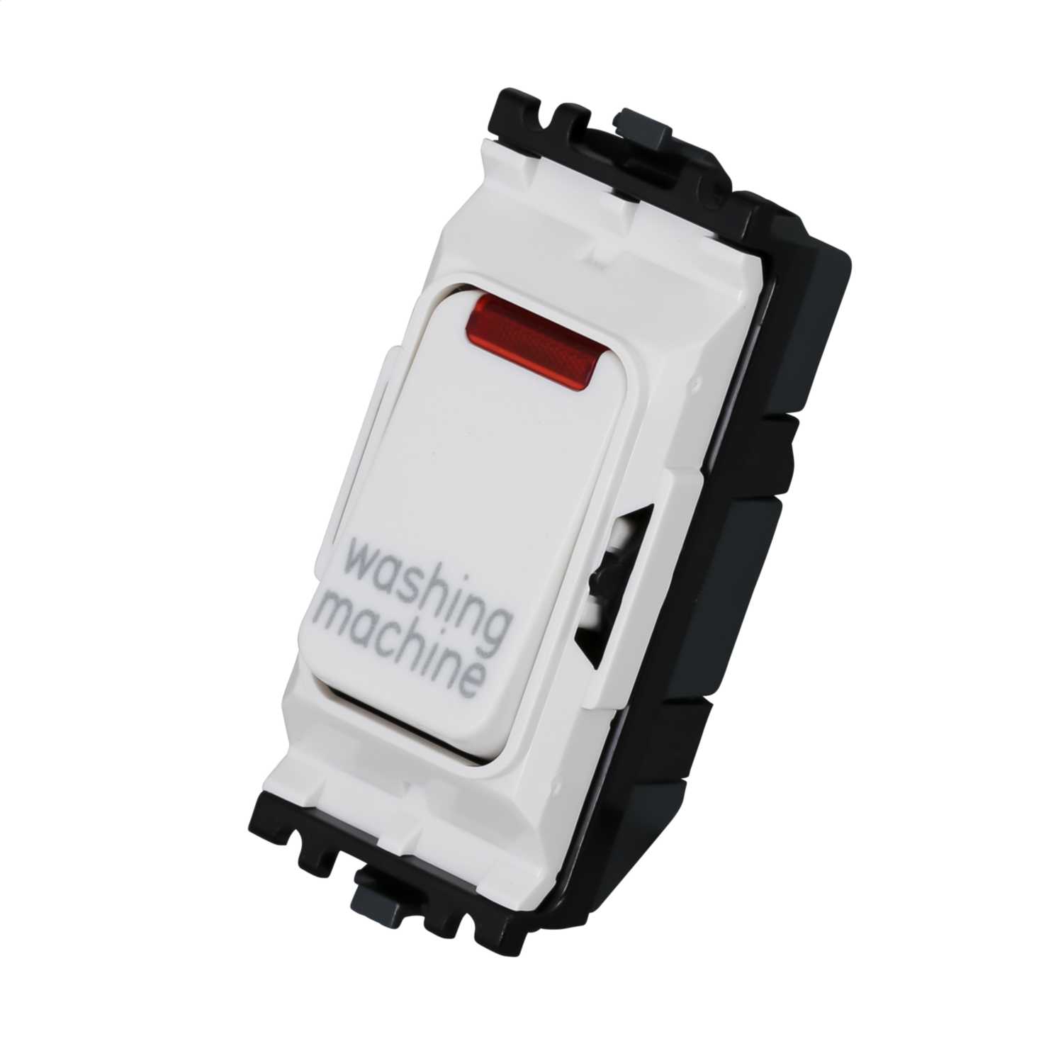 MK Grid Plus 20A Double Pole 1 Way Grid Switch with Neon marked Washing ...