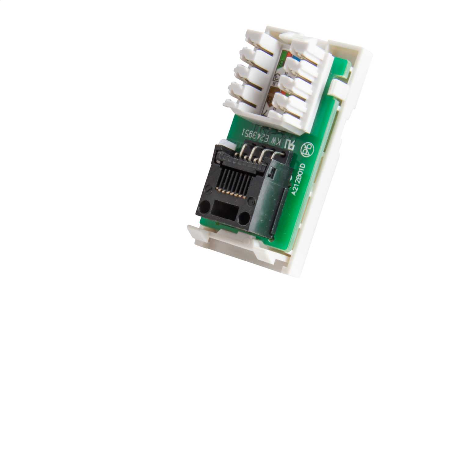 MK Logic Plus RJ45 CAT5E Euro Module White (K5845WHI) | CEF