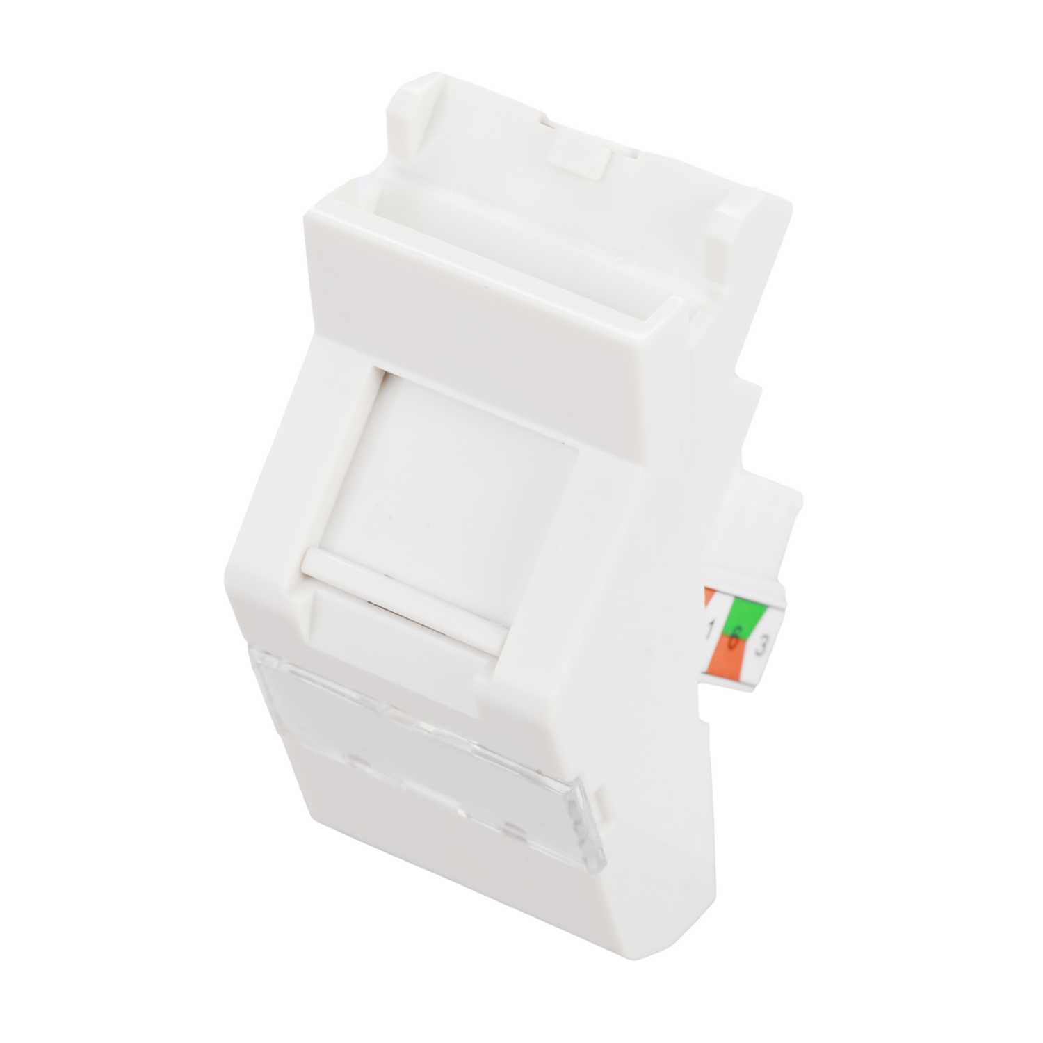 MK Logic Plus RJ45 CAT6 Euro Module White (K5864WHI) | CEF