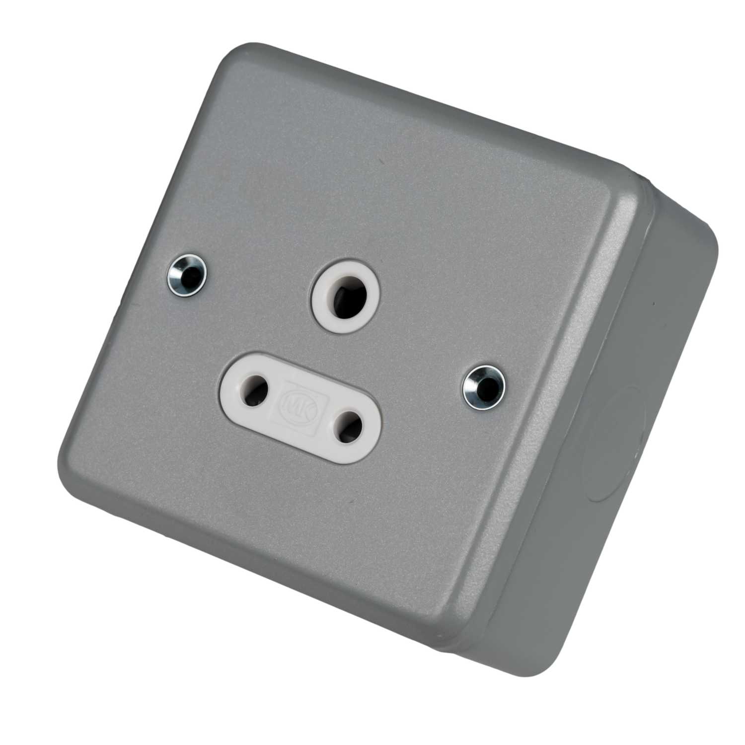 MK Metalclad Plus 5A 1 Gang Round Pin Socket Metal Clad (K842ALM) | CEF