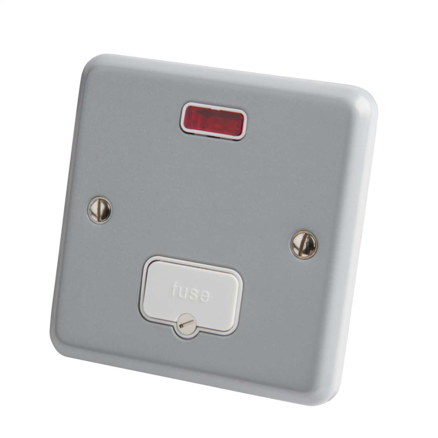 MK Metalclad Plus 13A Unswitched Fused Spur with Neon Metal Clad ...
