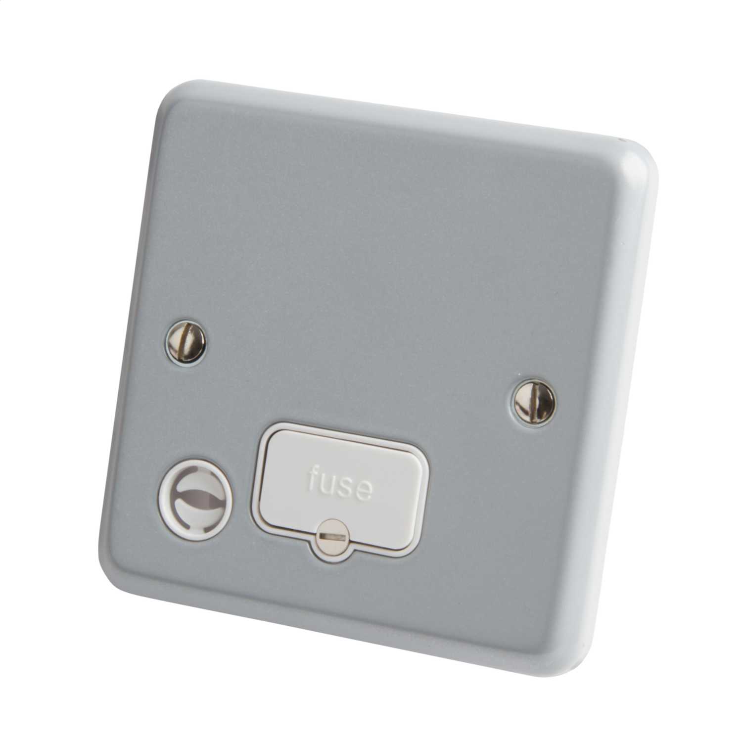 MK Metalclad Plus 13A Unswitched Fused Spur with Flex Outlet Metal Clad ...