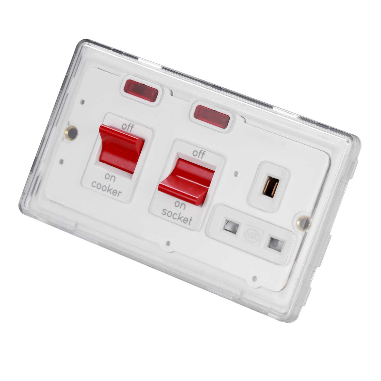 MK Dimensions 45A DP Cooker Control Unit Module with Neon White ... MK Dimensions 45A DP Cooker Control Unit Module with Neon White ...