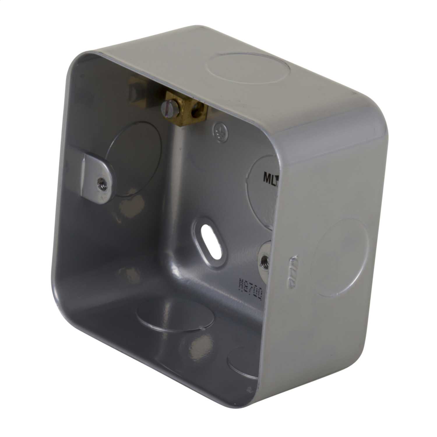 Knightsbridge 1 Gang 44mm Deep Surface Mounting Box Metal Clad (M8700 ...