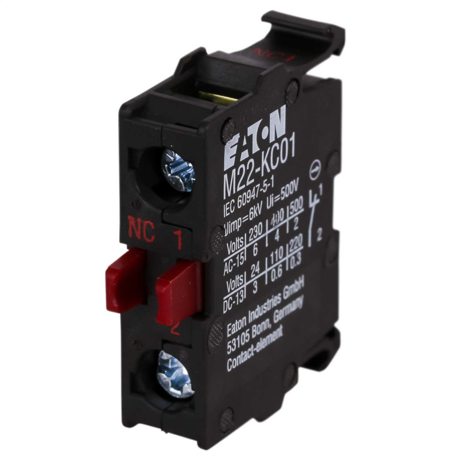 Moeller M22-KC01 Base Fixing Contact Block 1 NC (216382) | CEF