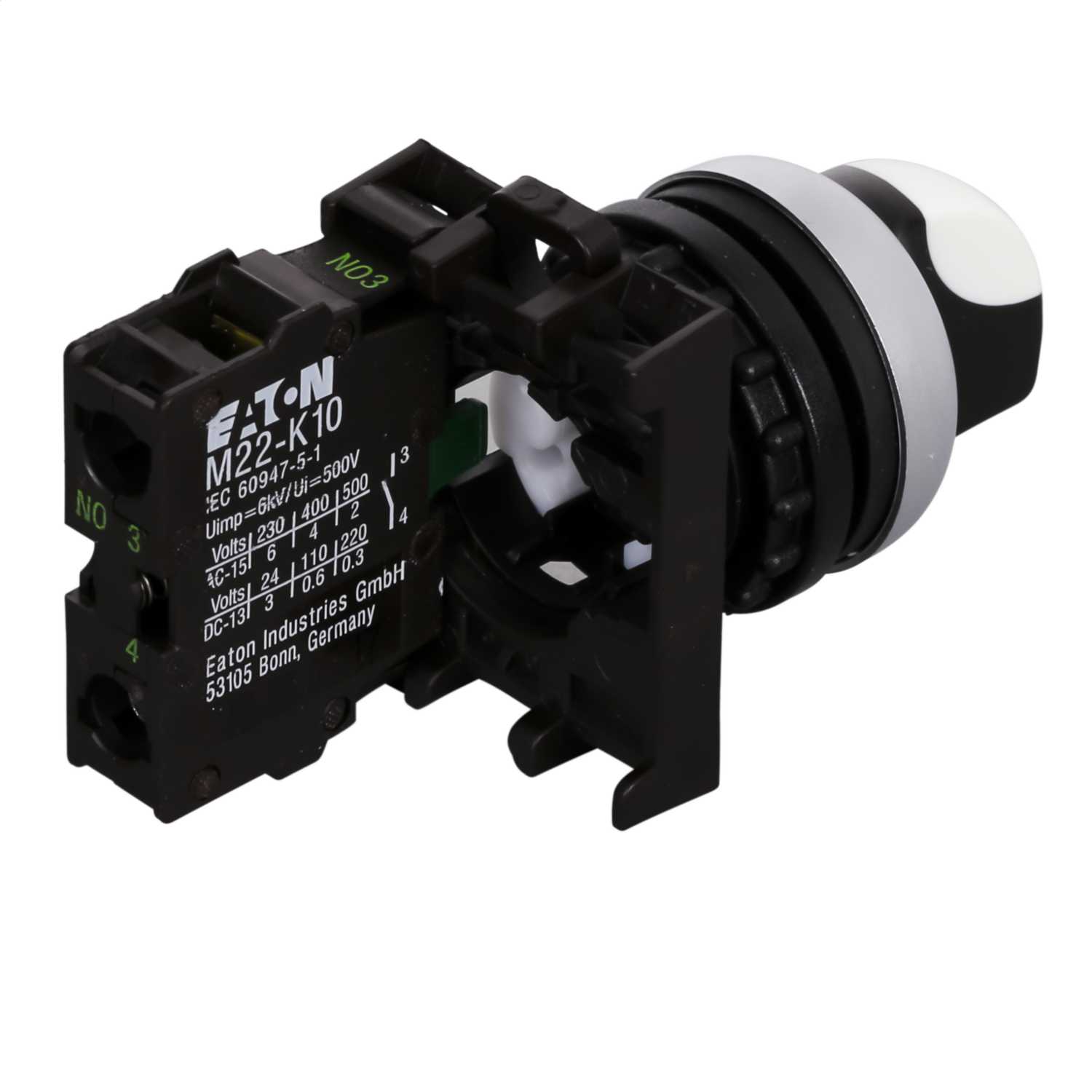 Moeller M22-WRK/K10 2 Position Selector Switch 1 NO Contact (216518) | CEF