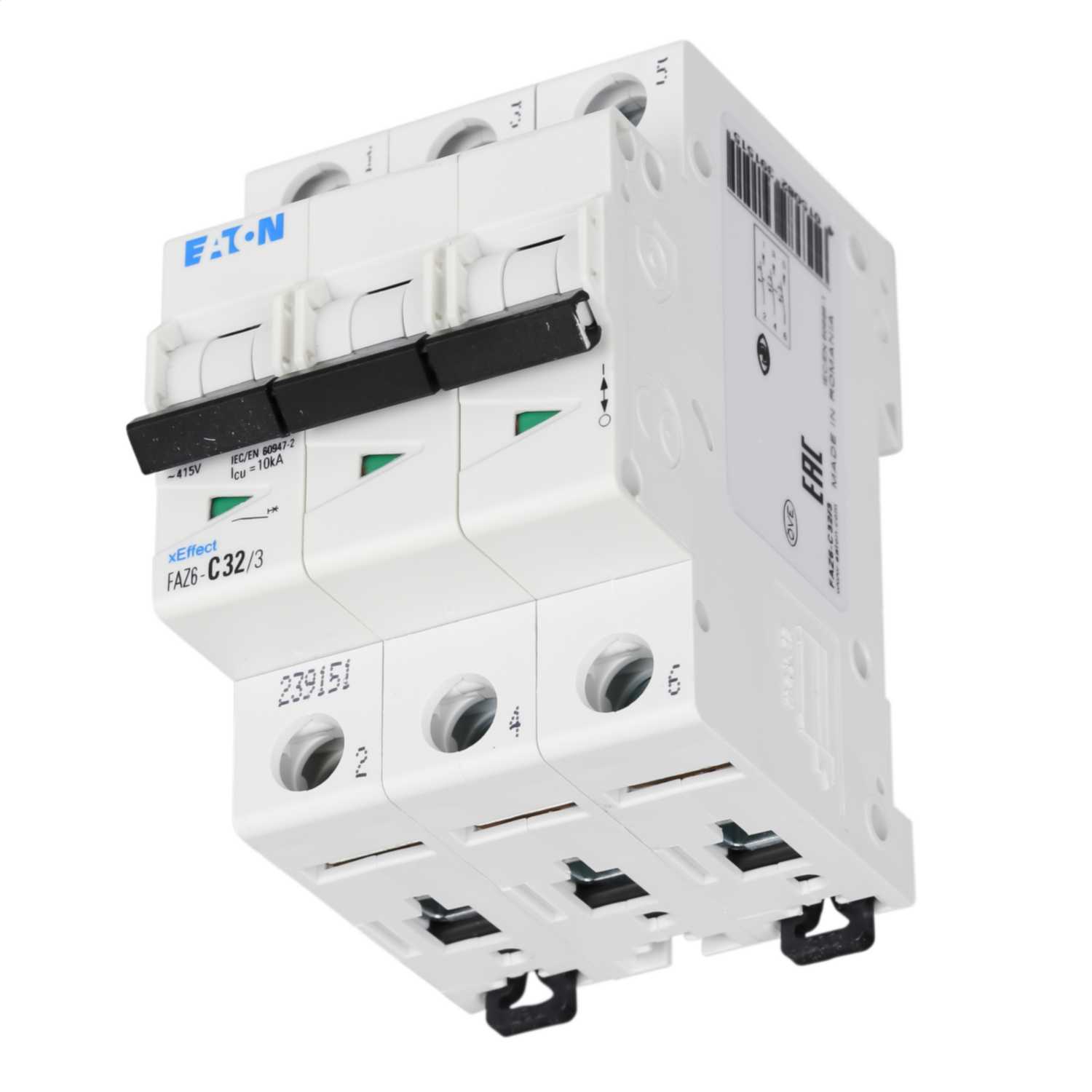 Moeller FAZ6-C32/3 32A Triple Pole 6kA C Curve MCB (239151) | CEF