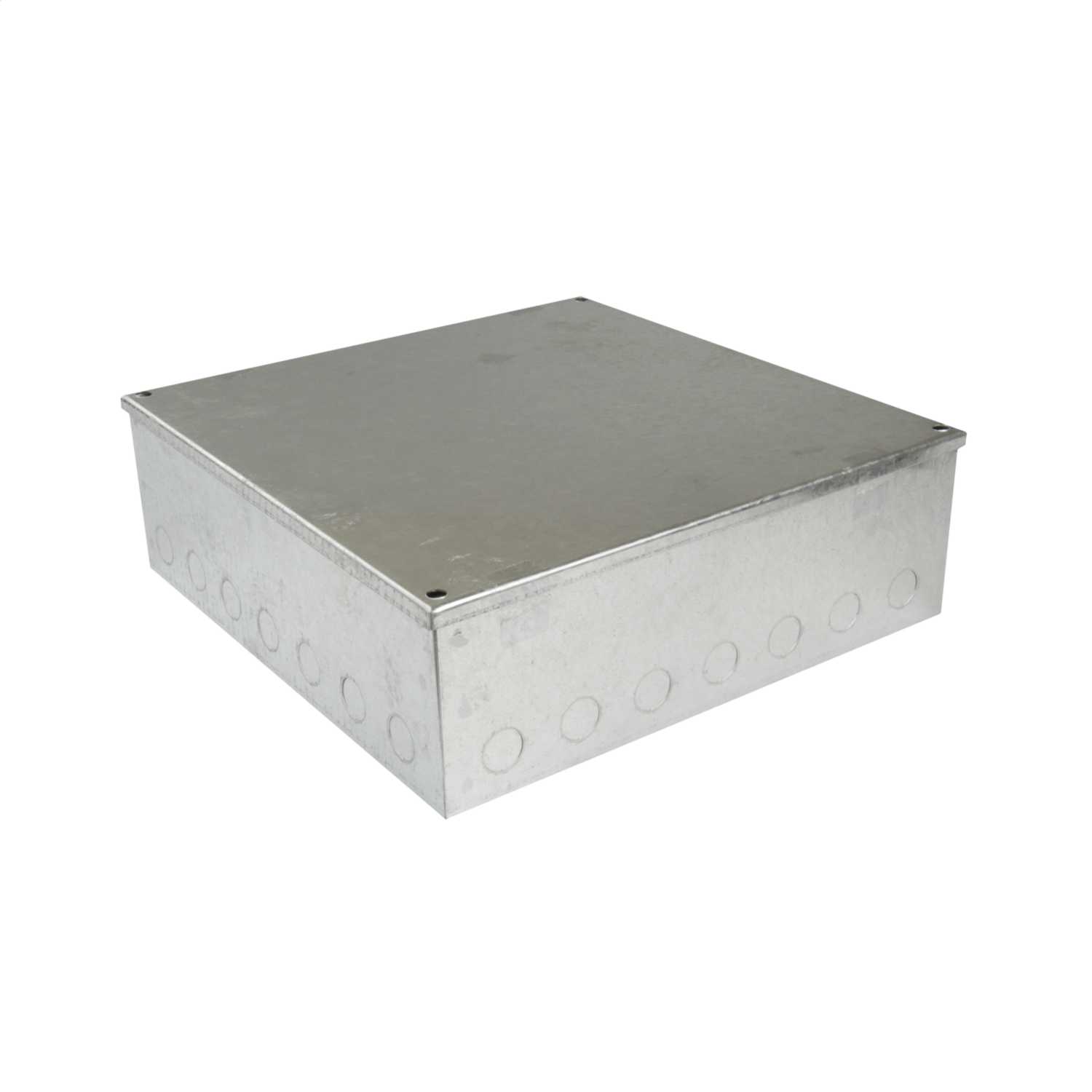 Niglon 300mm x 300mm x 100mm Galvanised Adaptable Box with Knockouts ...