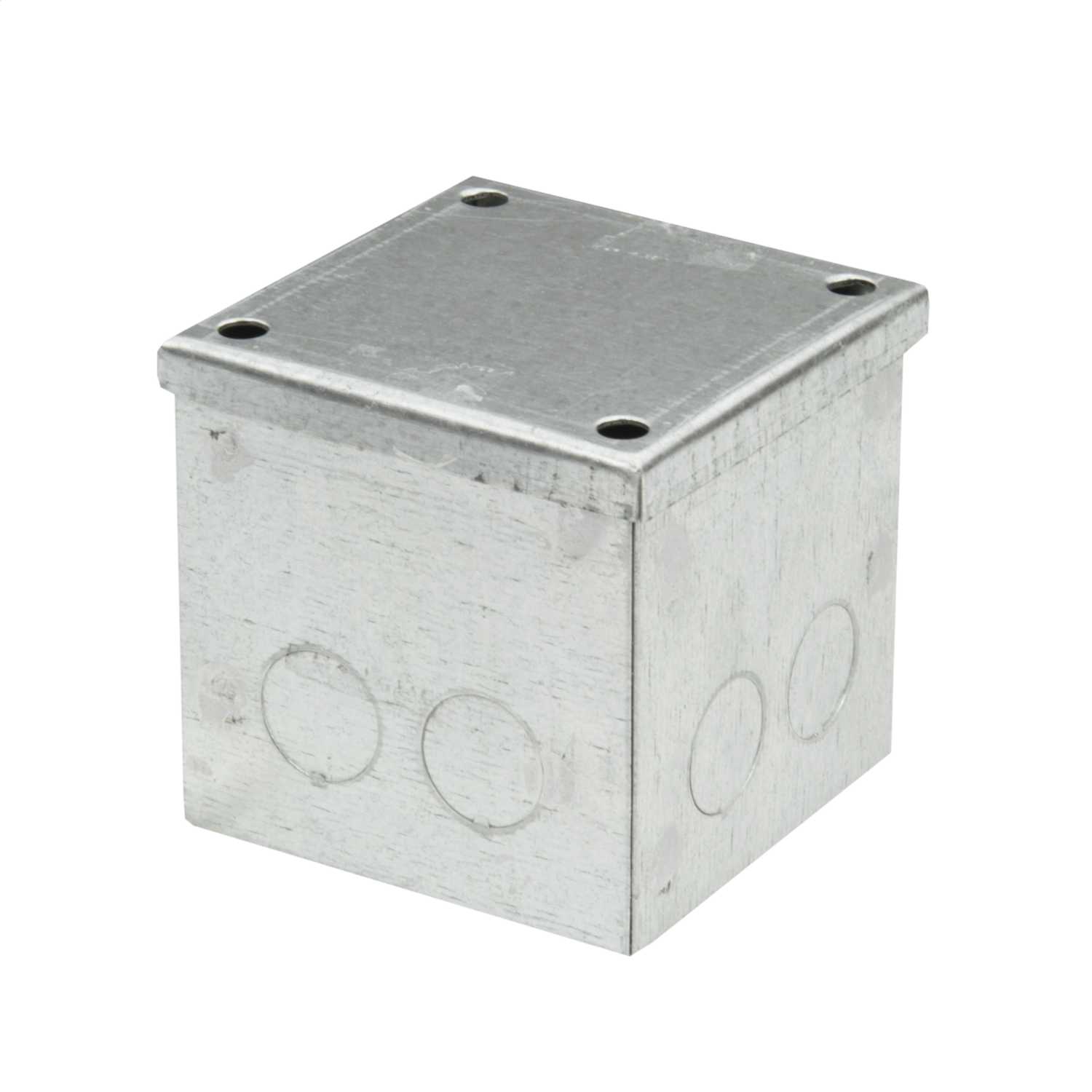 Niglon 75mm x 75mm x 75mm Galvanised Adaptable Box with Knockouts ...