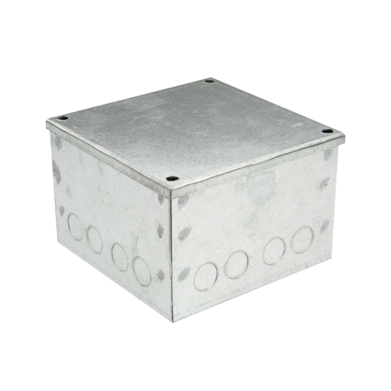 Niglon 150mm x 150mm x 100mm Galvanised Adaptable Box with Knockouts ...