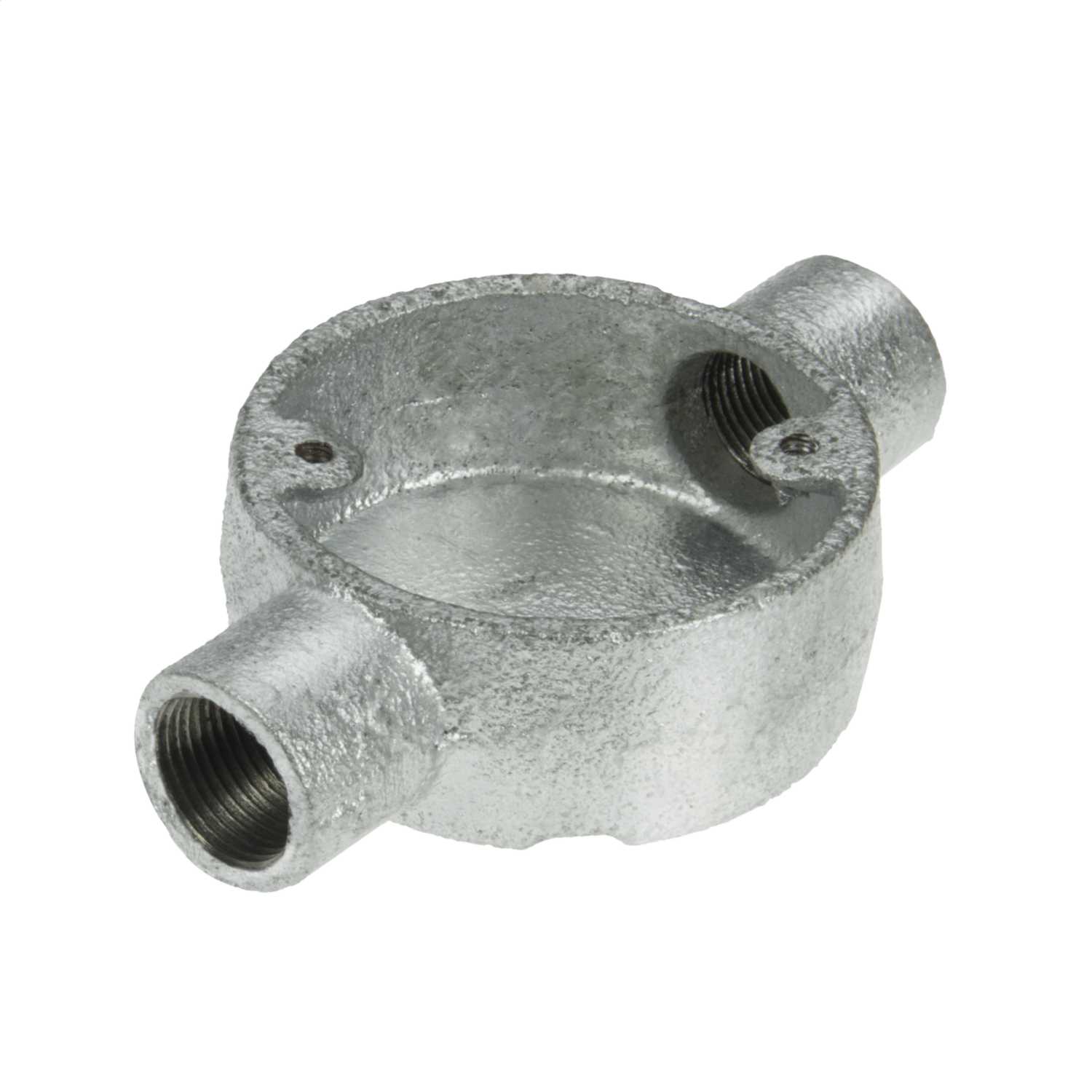 Niglon 25mm 2 Way Through Galvanised Conduit Box (Sold in 1's) (CB225G ...
