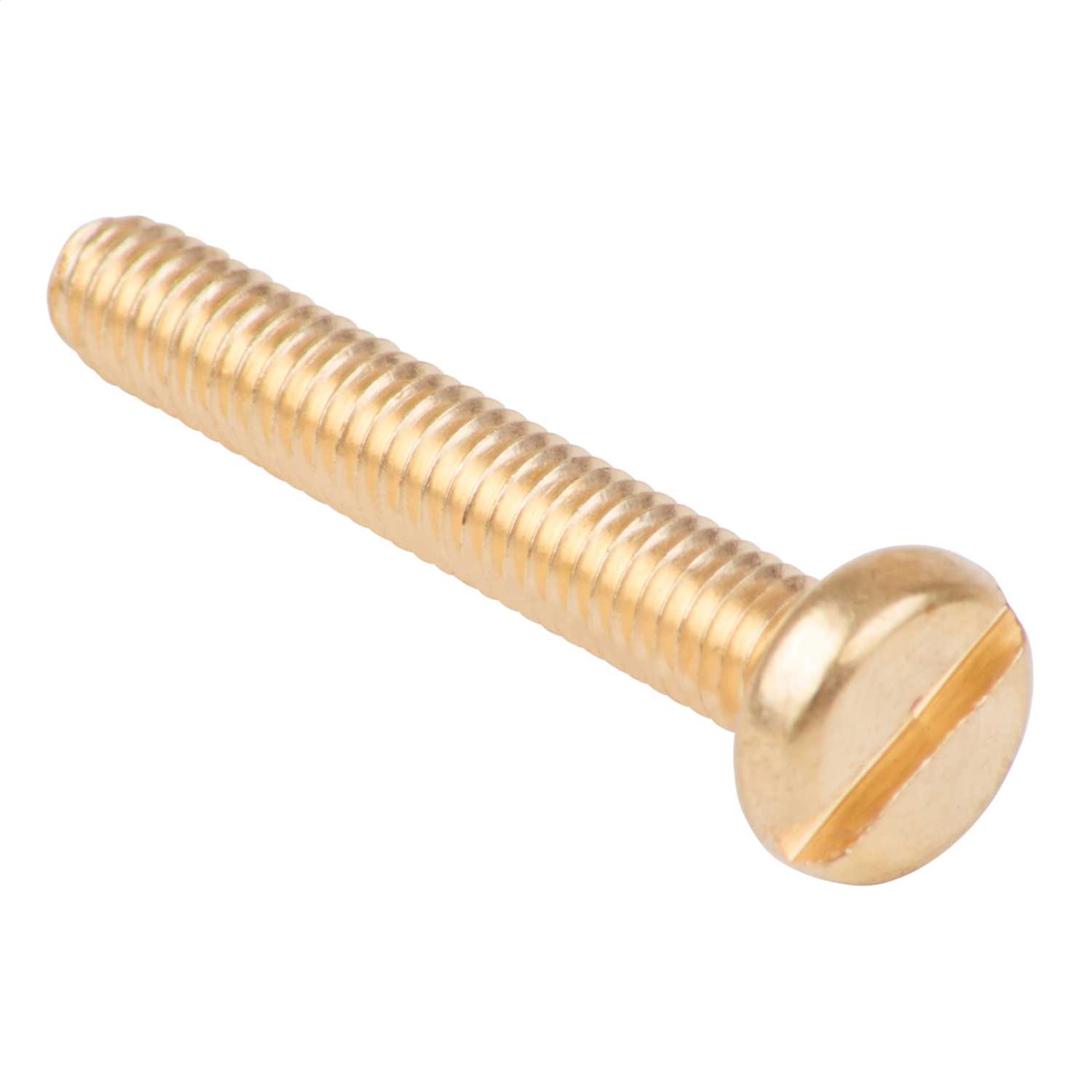 Olympic Fixings M4 x 25mm Pan Head Slot Screws Brass (Pack of 100) (216 ...