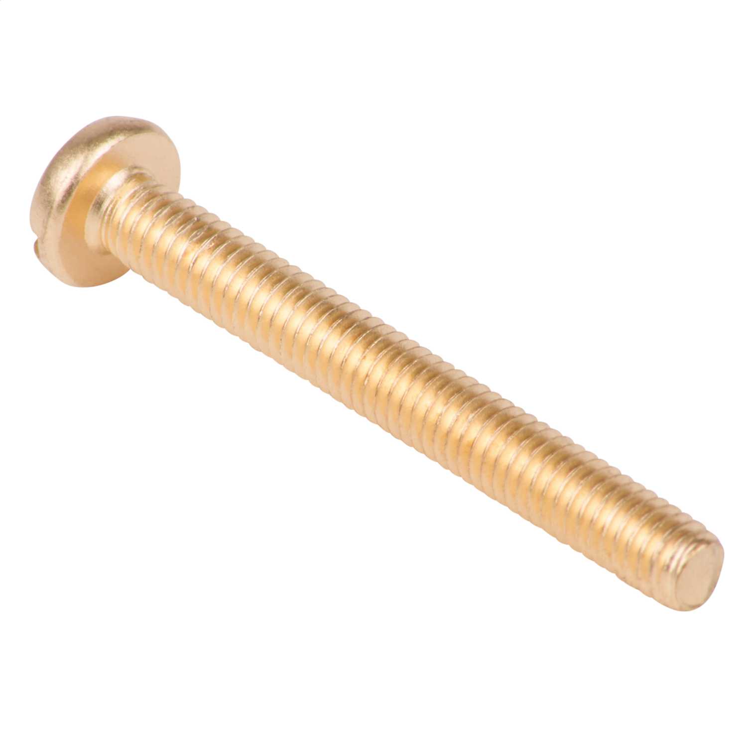 Olympic Fixings M4 x 35mm Pan Head Slot Screws Brass (Pack of 100) (216 ...