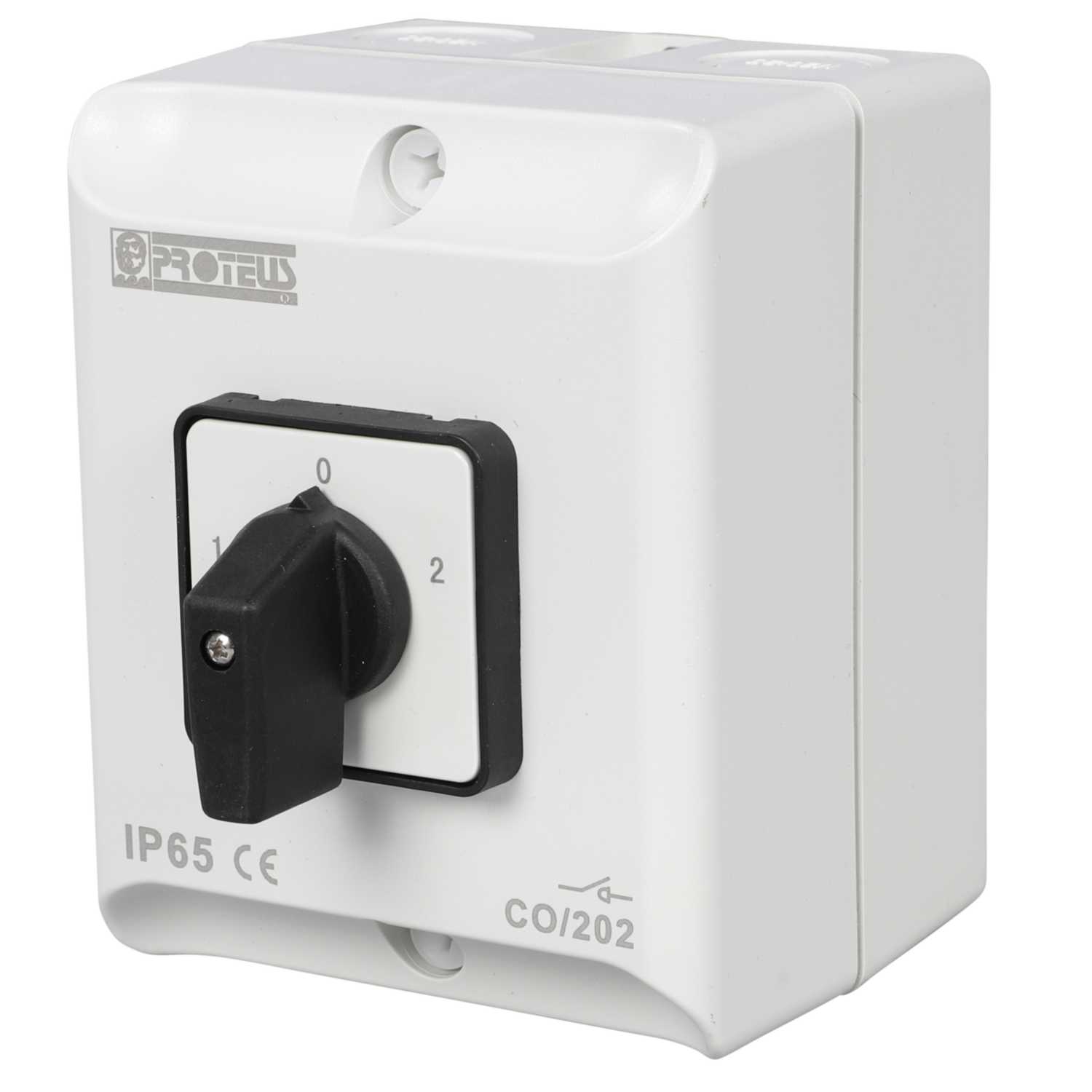 Proteus 20A 2 Pole 3 Position Changeover Switch IP65 (CO/202) | CEF