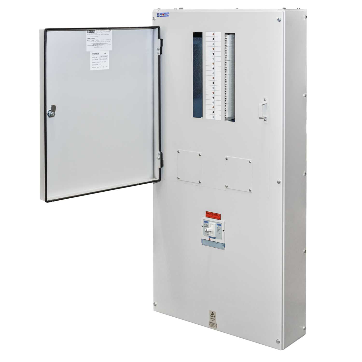 Proteus 12 Way 200A TP+N Panelboard c/w 200A TP Switch Disconnector ...