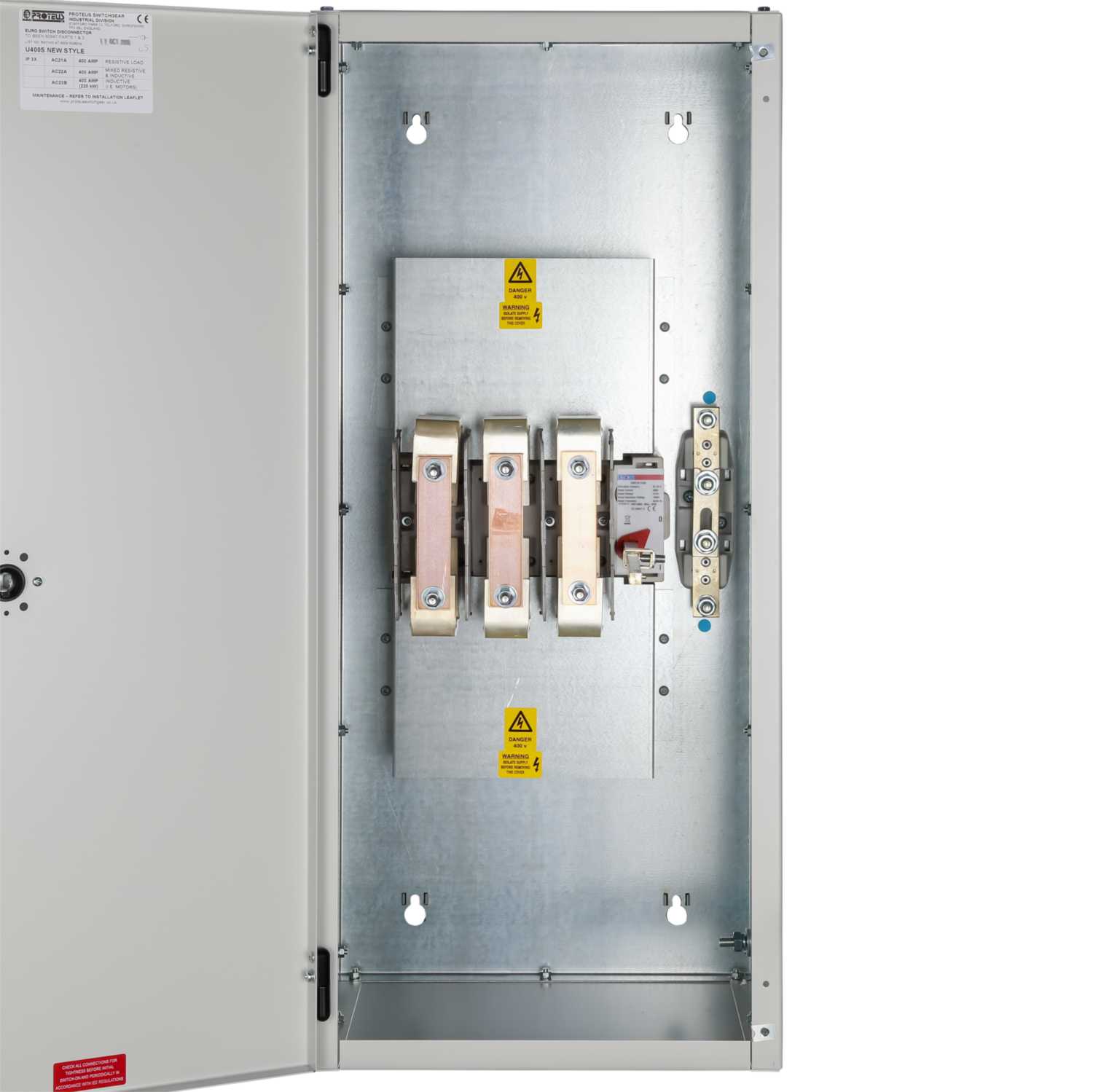 Proteus 630A TP+N Metal Isolator Switch Disconnector (U630S) | CEF