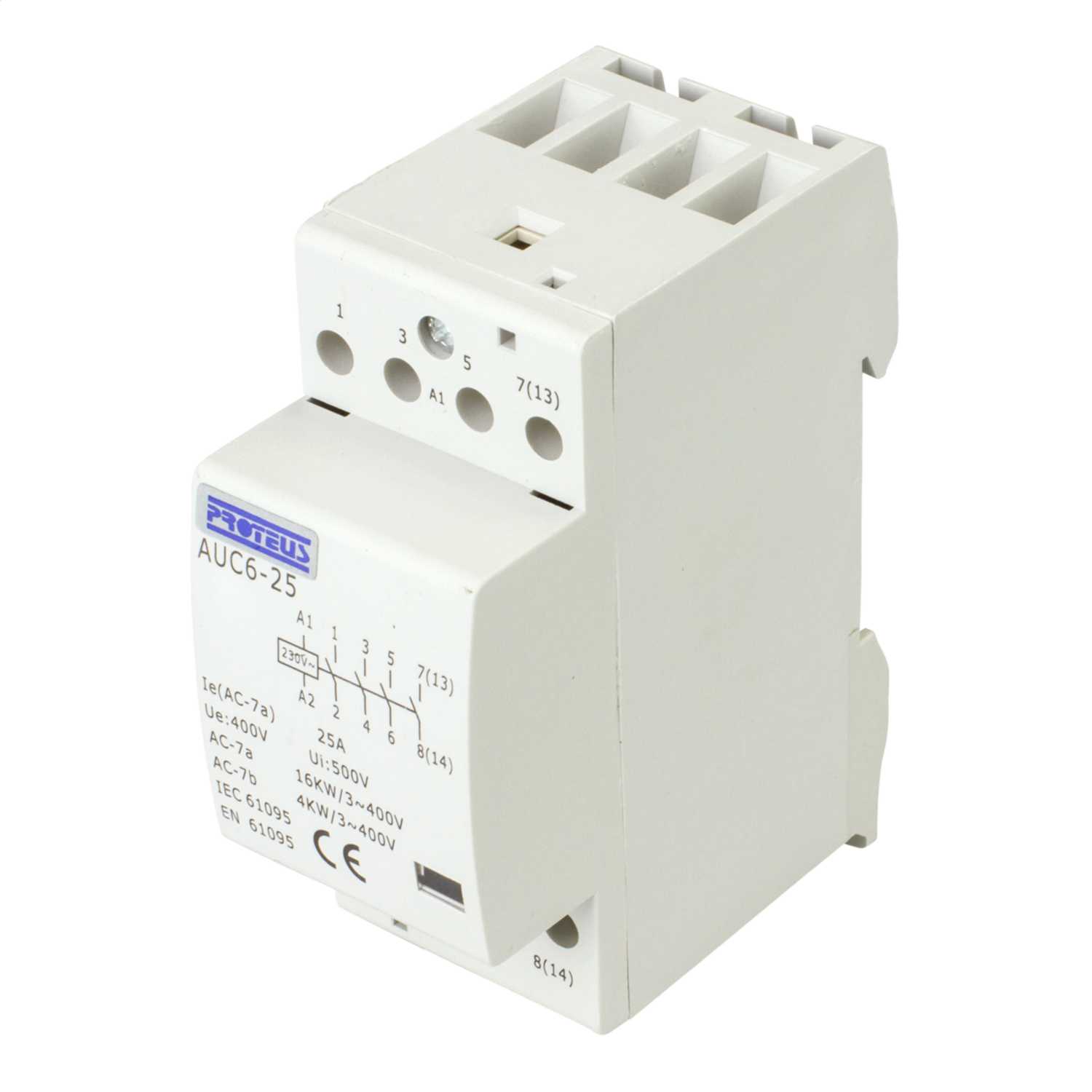 Proteus 20A 4 Pole 230V 2 Module NO Contactor (CT204) | CEF