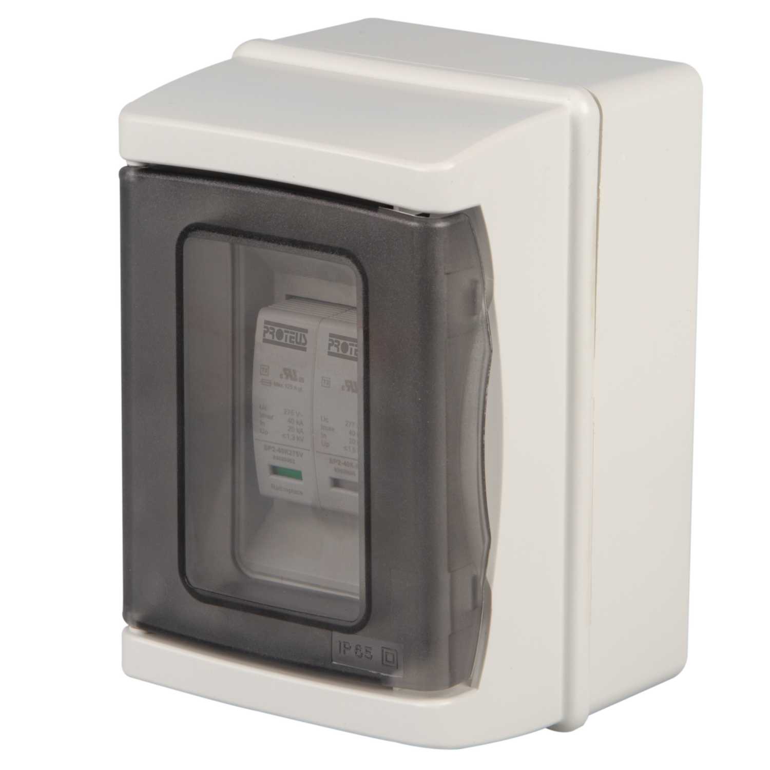 Proteus 40kA 2 Module Single Pole and Neutral Type 2 Surge Protector ...