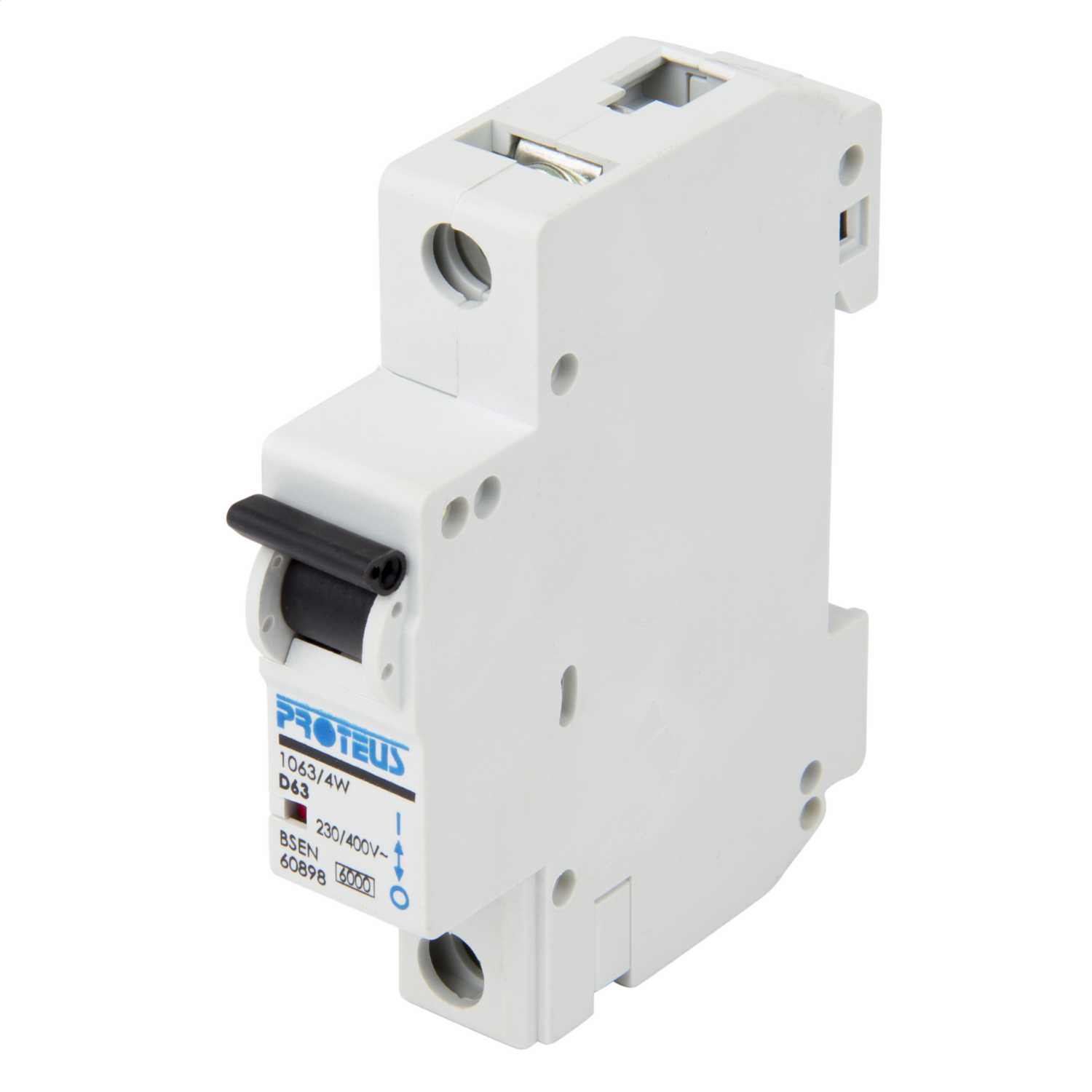 Proteus 63A Single Pole 10kA D Curve MCB (1063/4) | CEF