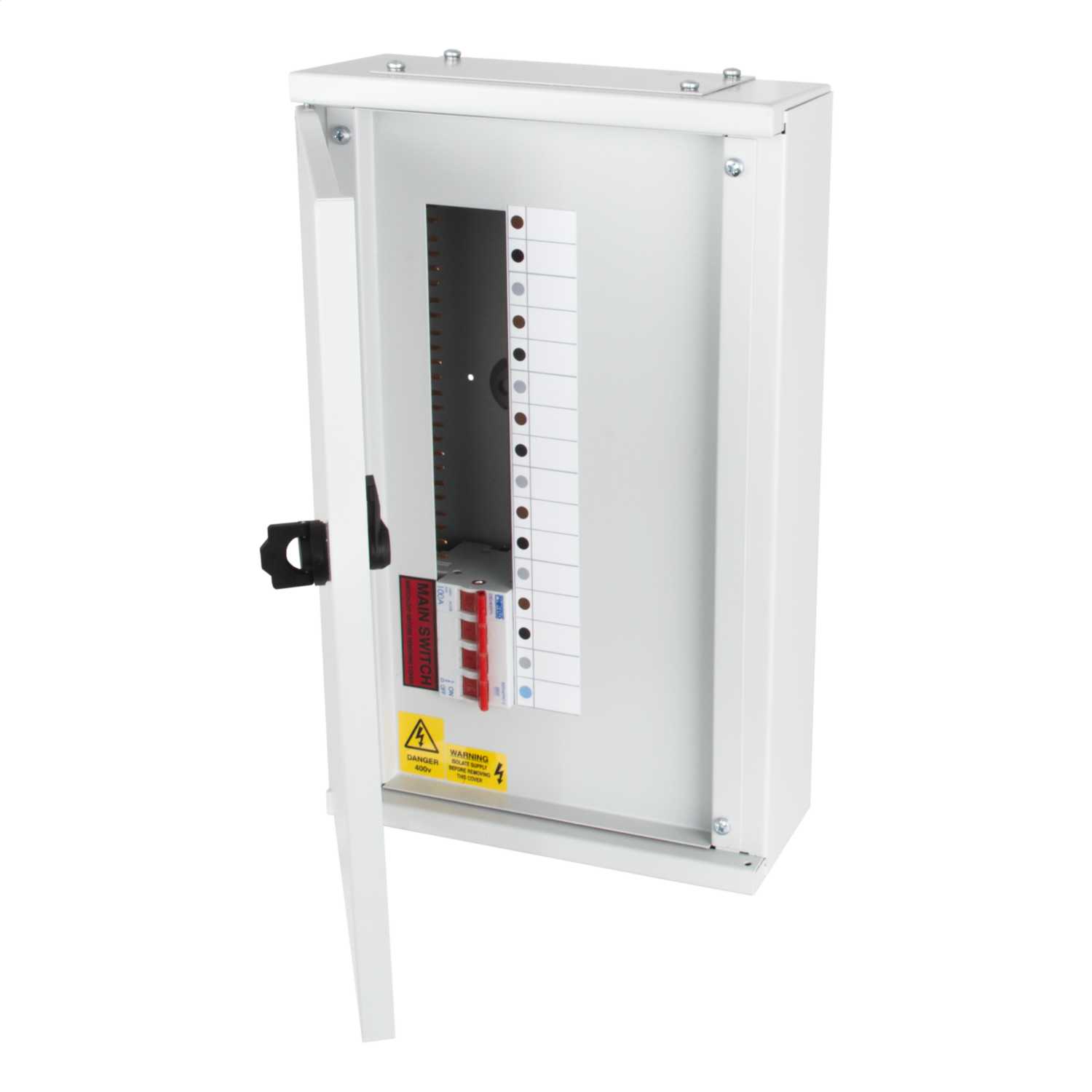 Proteus 4 Way TP+N Type A Vertical Distribution Board 100A Incomer ...